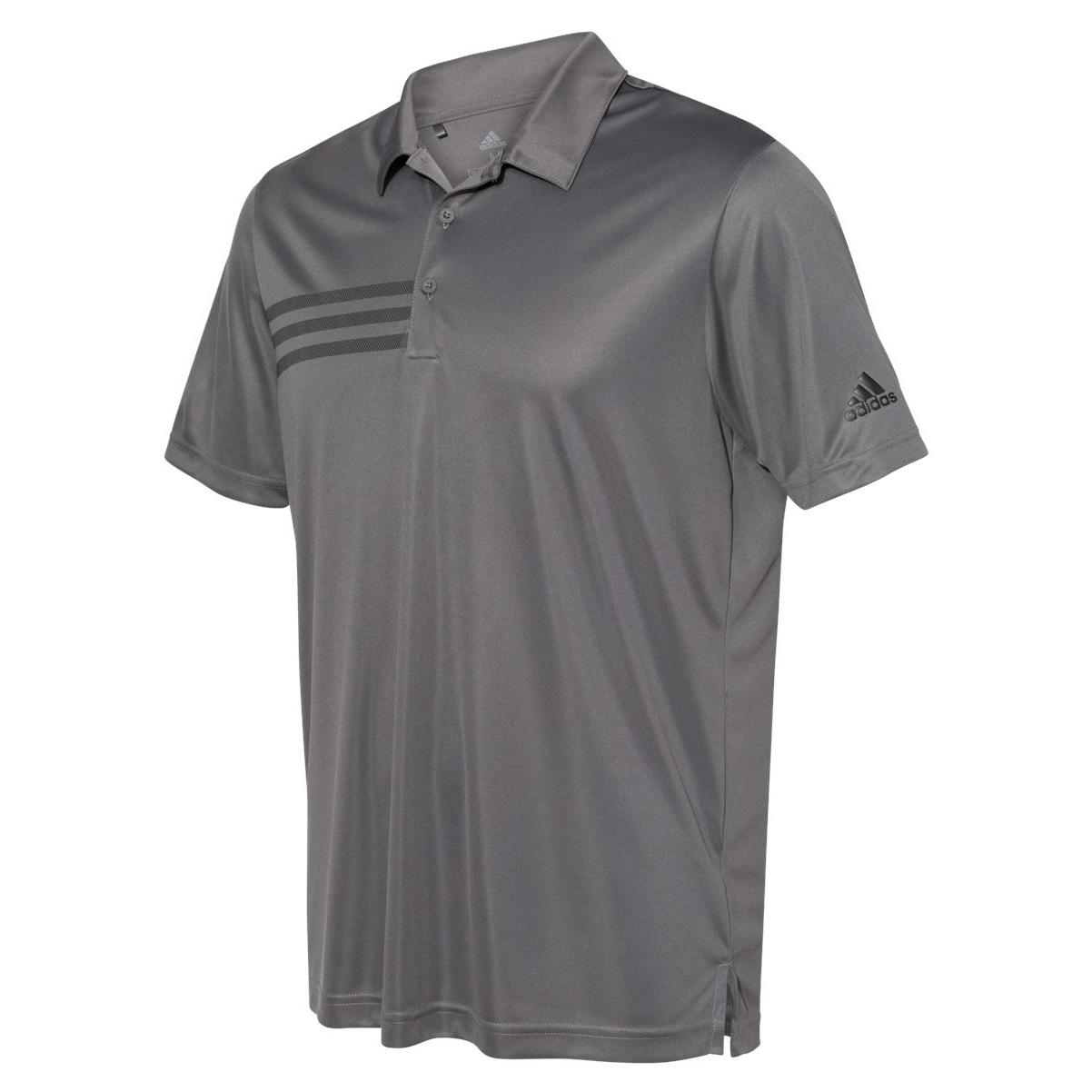 adidas A324 3-Stripes Chest Sport Shirt - Grey Five/White | Full Source