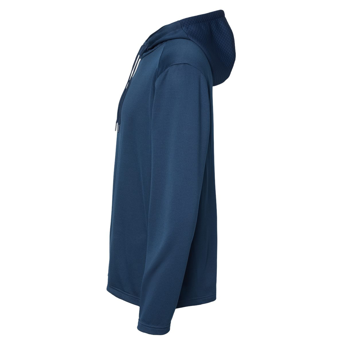 adidas A530 Textured Mixed Media Hooded Sweatshirt - Collegiate Navy ...
