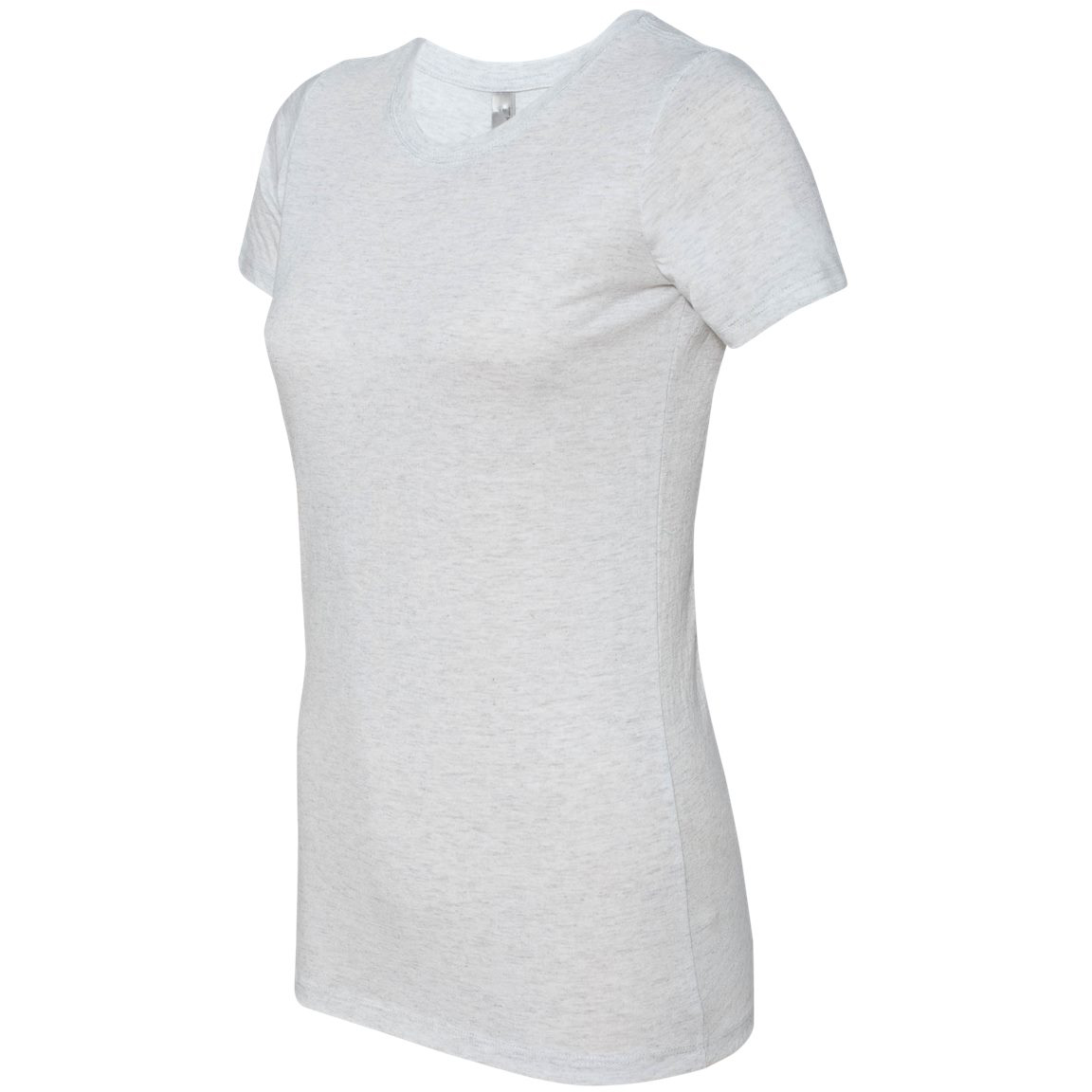 Next Level 6710 Women's Triblend Short Sleeve Crew - Heather White ...