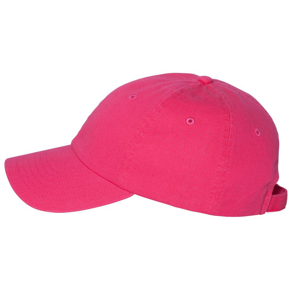 Valucap VC300A Adult Bio-Washed Classic Dad's Cap - Neon Pink | Full Source