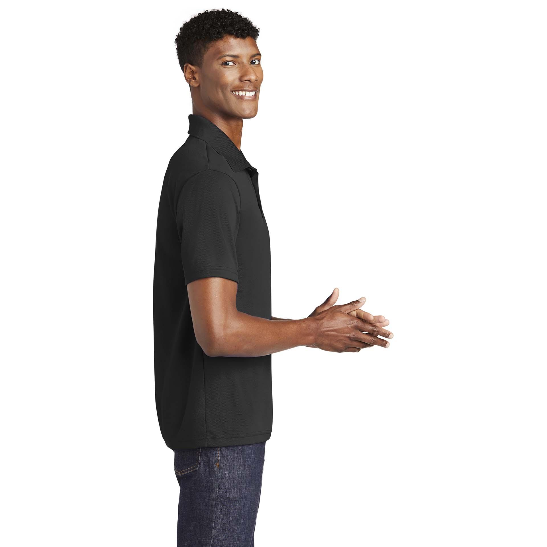 Sport-Tek ST640 PosiCharge RacerMesh Polo - Black | Full Source