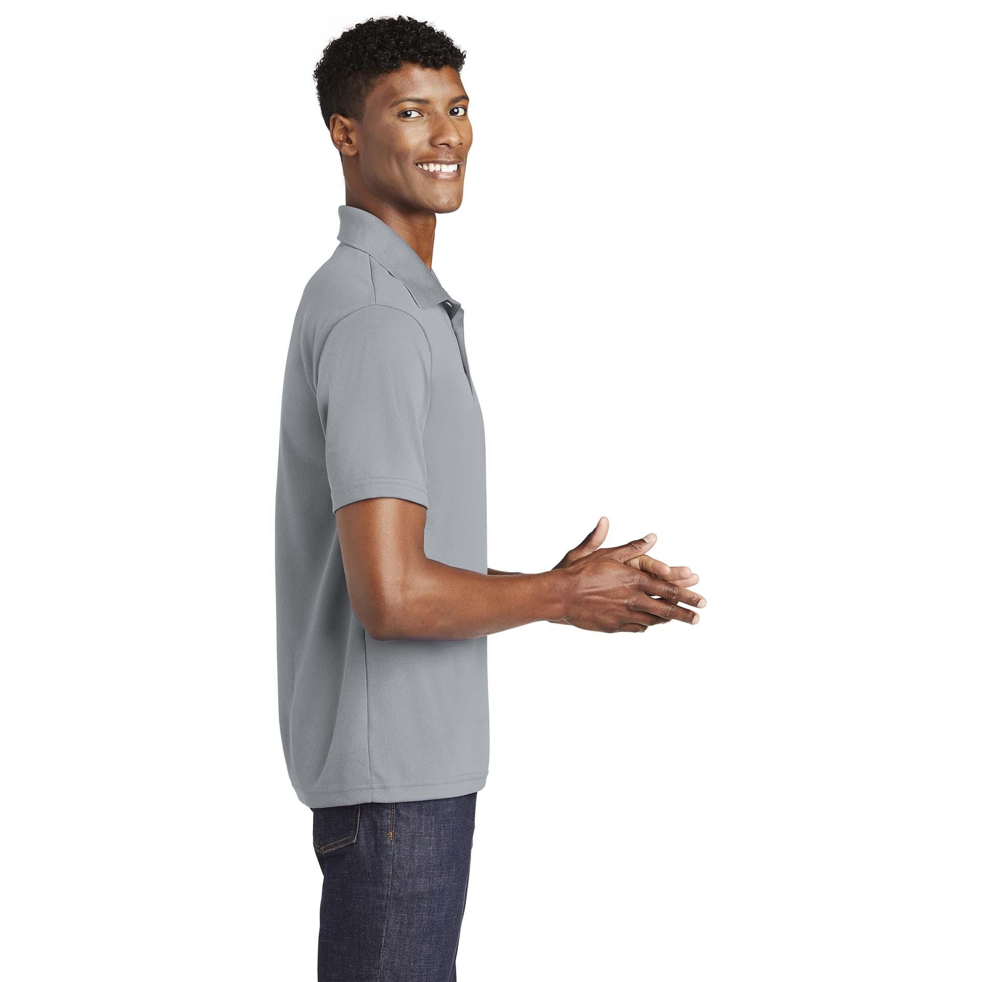 Sport-Tek ST640 PosiCharge RacerMesh Polo - Silver | Full Source