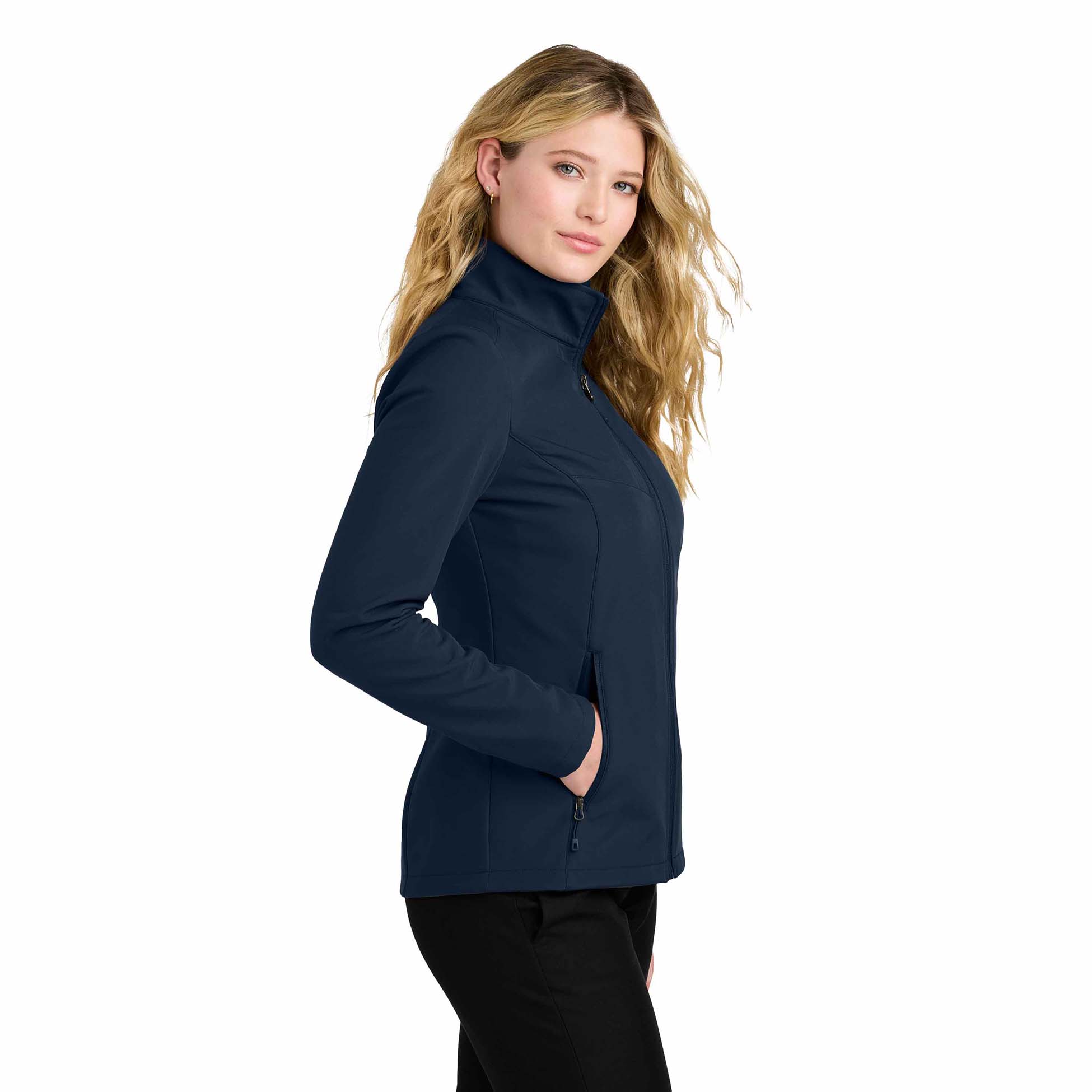 Port Authority L720 Ladies C-FREE Core Soft Shell - True Navy | Full Source