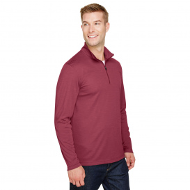 Team 365 TT31H Men's Zone Sonic Heather Performance Quarter-Zip - Sport ...