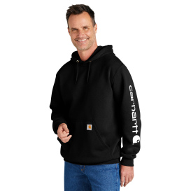 Carhartt K288 Middleweight Hooded Logo Sweatshirt - Black | Full Source