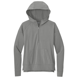 Sport-Tek LST856 Ladies Sport-Wick Stretch 1/2-Zip Hoodie - Charcoal ...