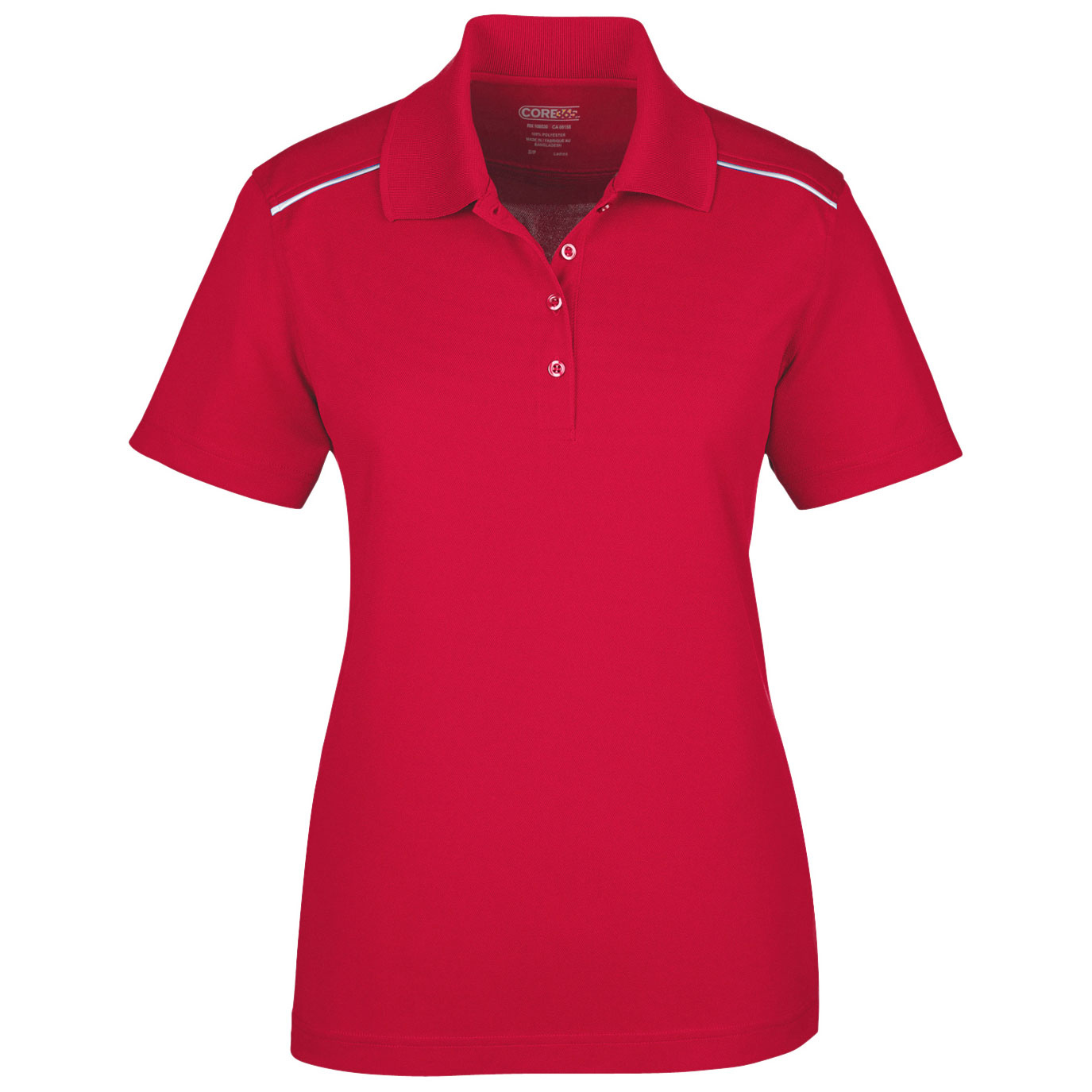 Core 365 78181R Ladies Radiant Performance Pique Polo with Reflective ...