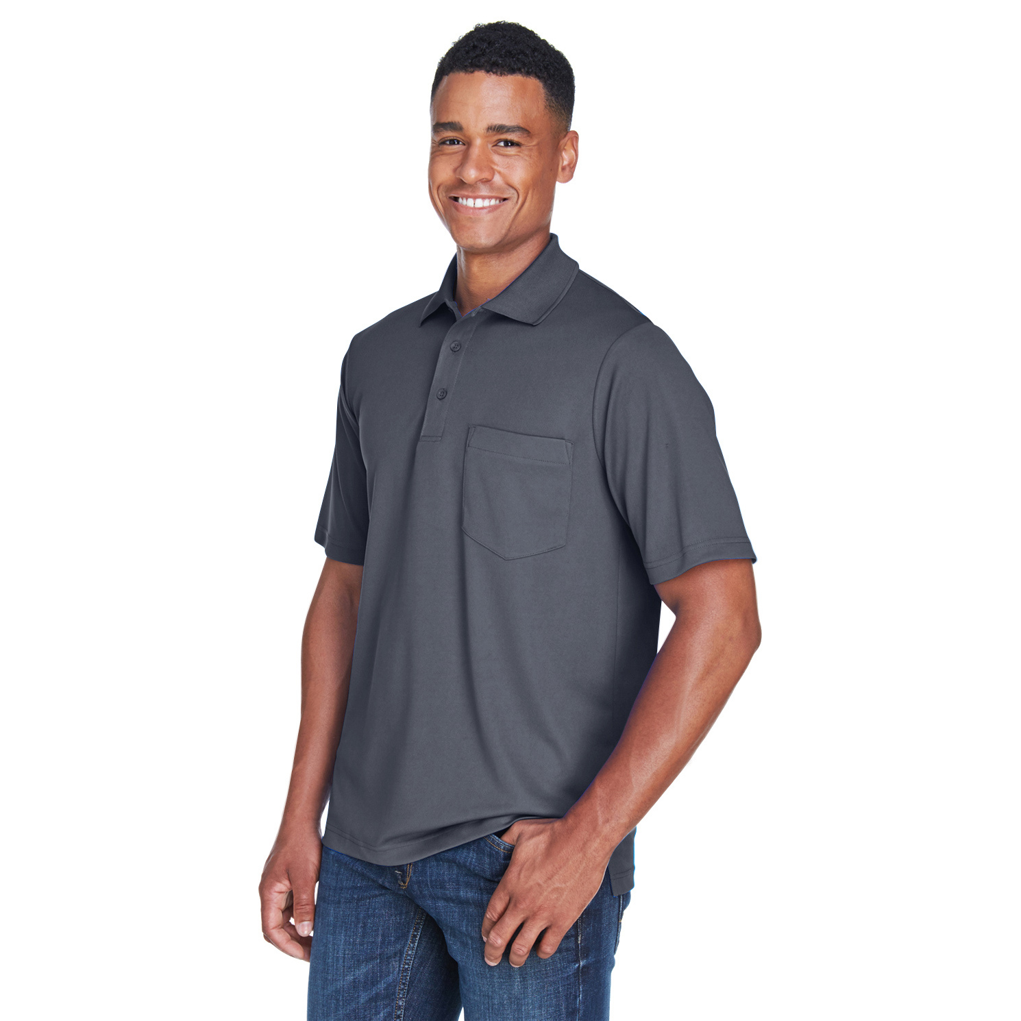 Core 365 88181P Men's Origin Performance Pique Polo with Pocket ...