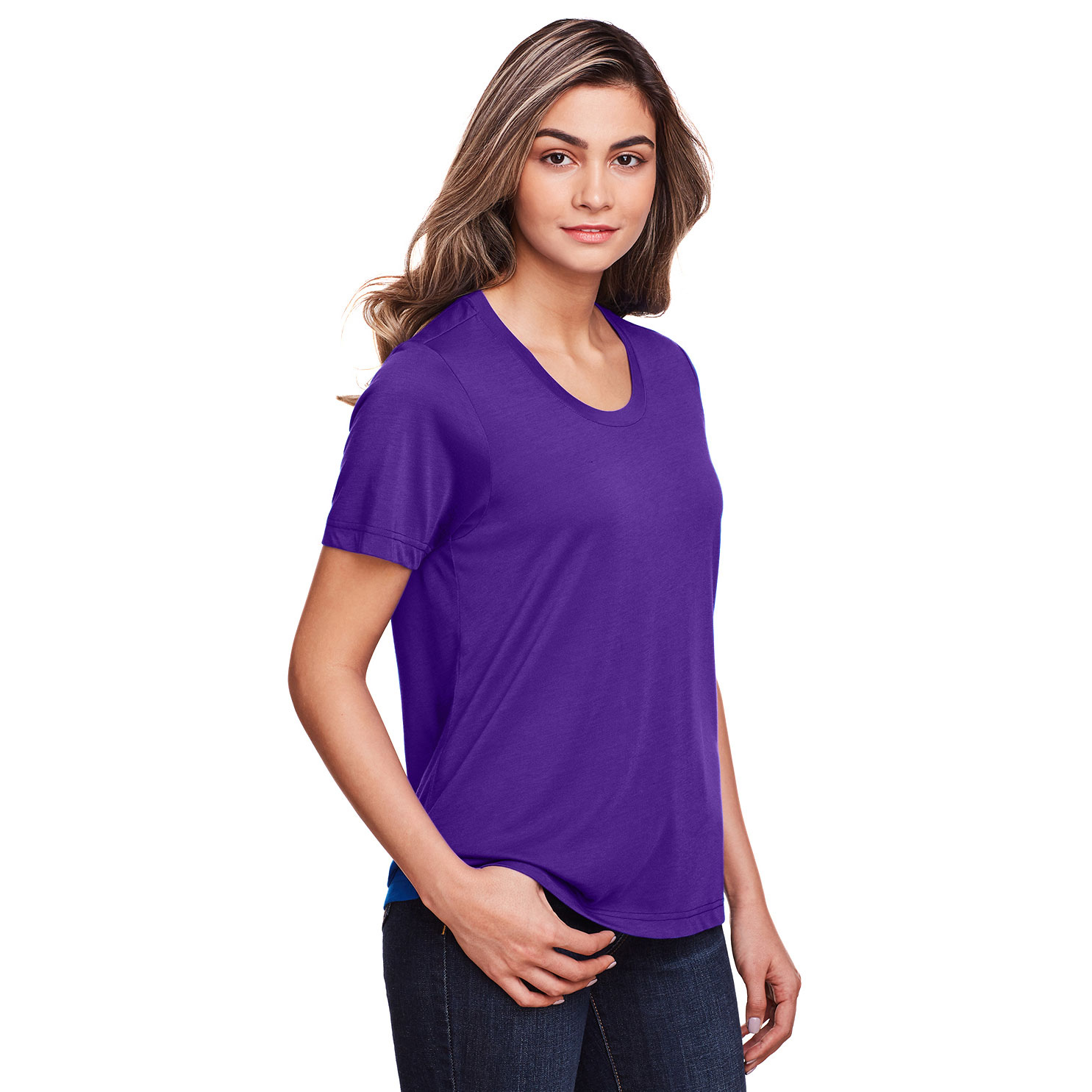 Core 365 CE111W Ladies Fusion ChromaSoft Performance T-Shirt - Campus ...