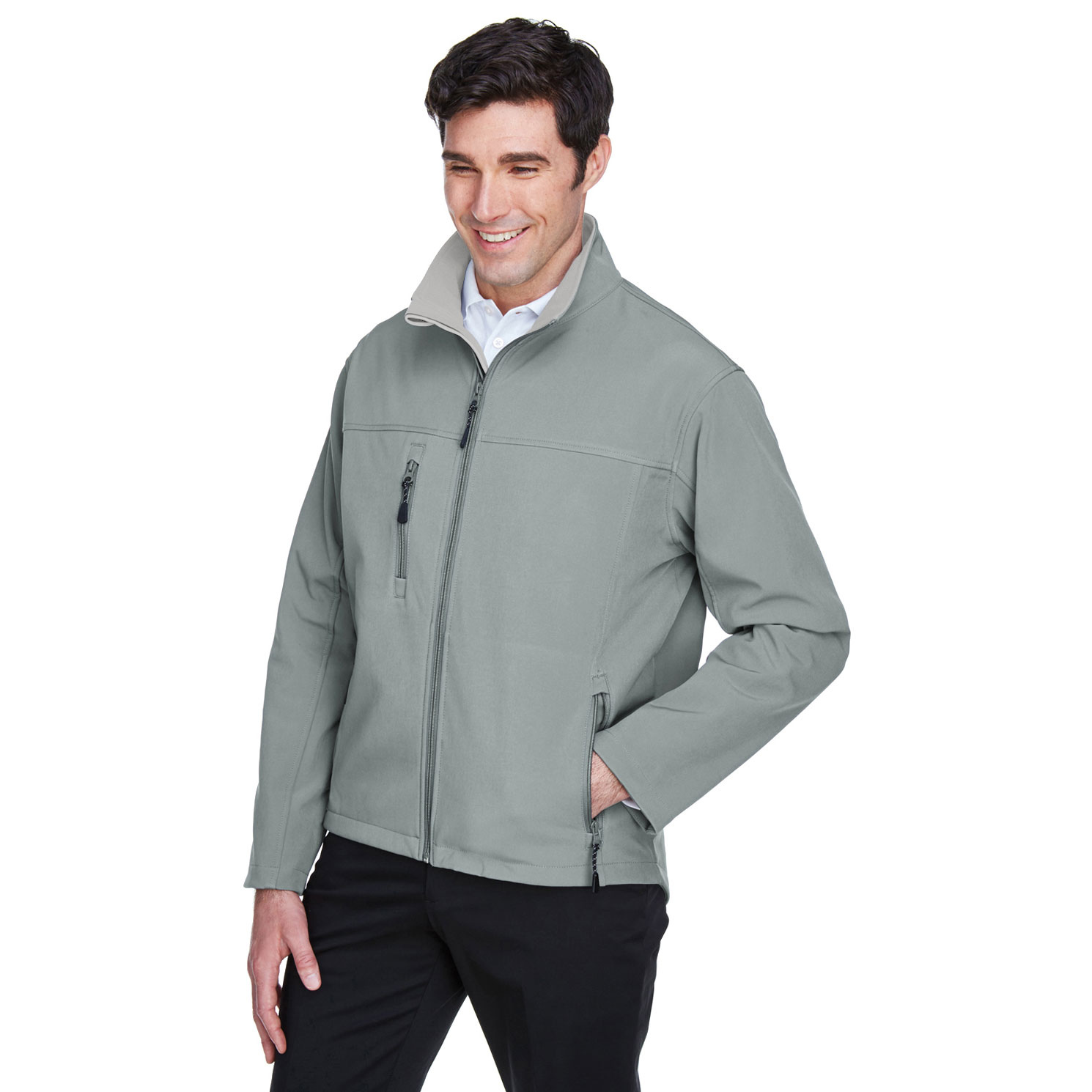 Devon & Jones D995 Men's Soft Shell Jacket - Charcoal | FullSource.com
