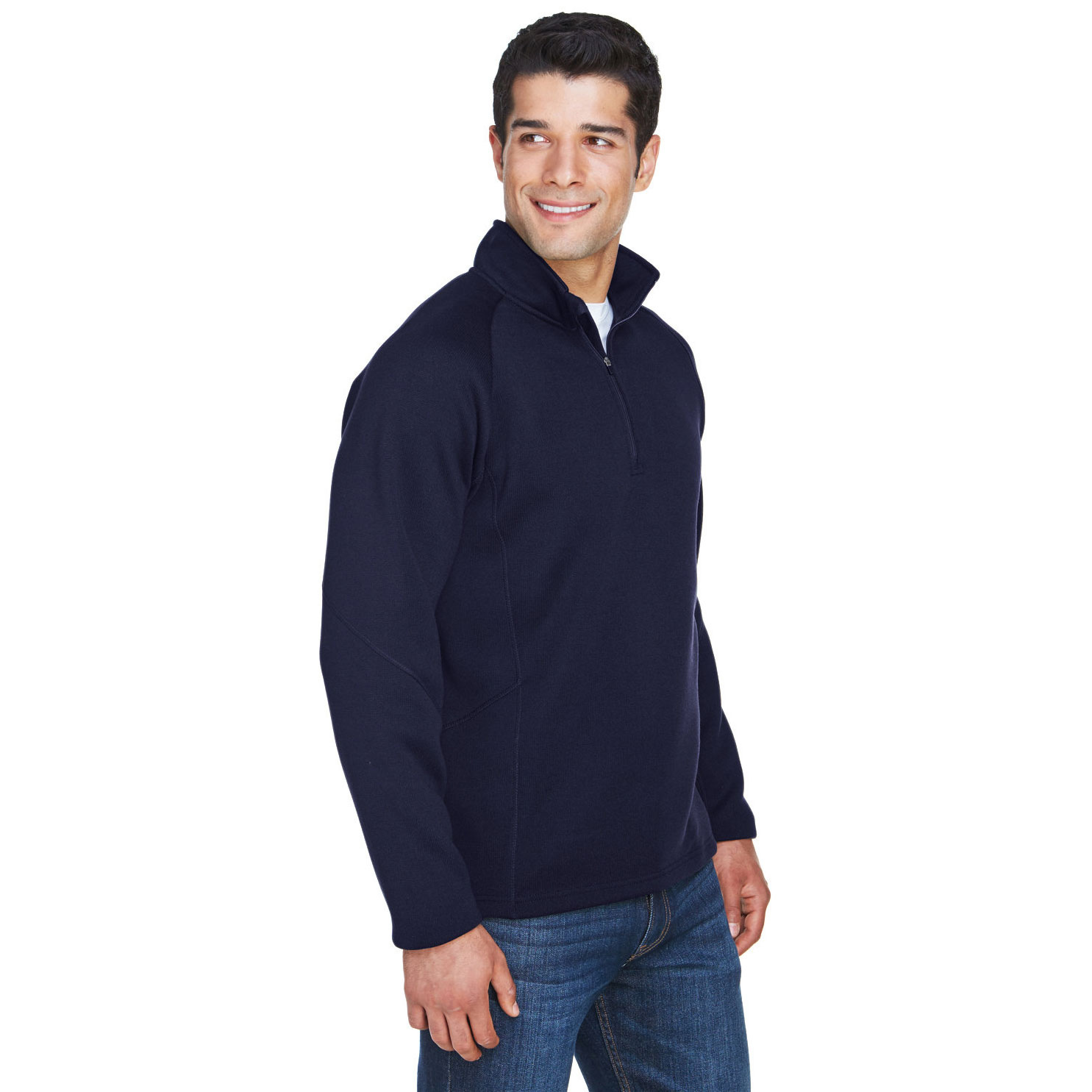 Devon & Jones DG792 Bristol Sweater Fleece 1/4-Zip - Navy | Full Source