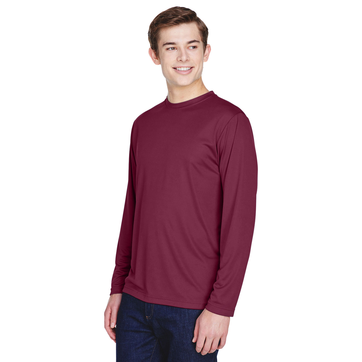 Team 365 TT11L Men's Zone Performance Long Sleeve T-Shirt - Sport ...