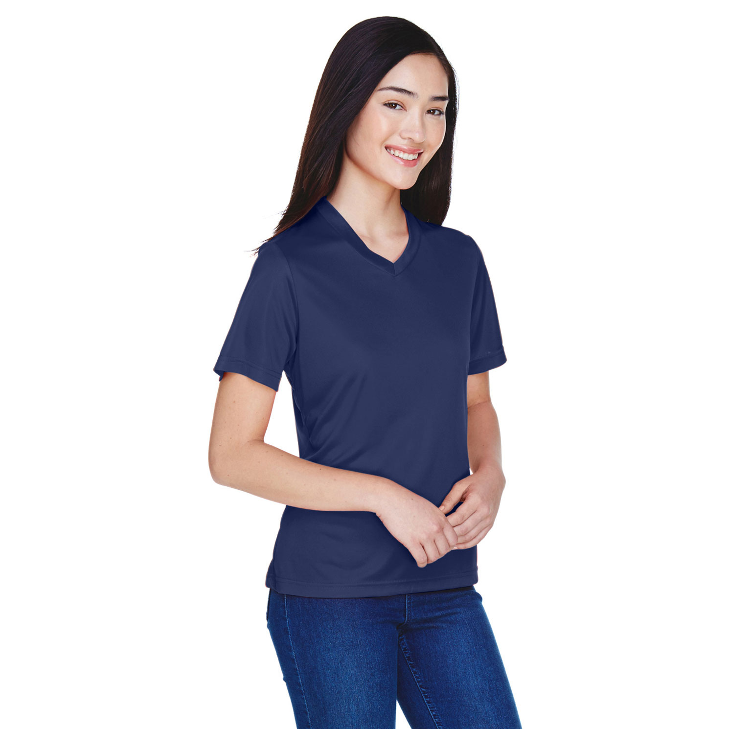 Team 365 TT11W Ladies Zone Performance T-Shirt - Sport Dark Navy | Full ...