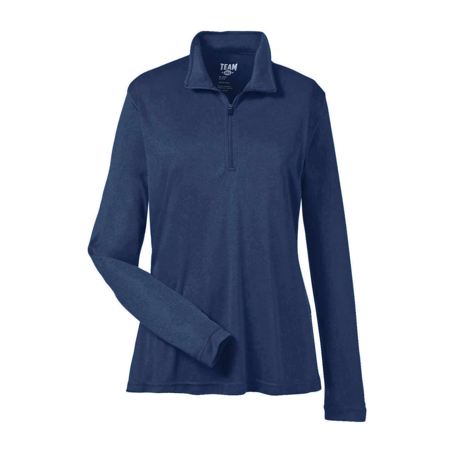 Team 365 TT31W Ladies Zone Performance Quarter-Zip - Sport Dark Navy ...