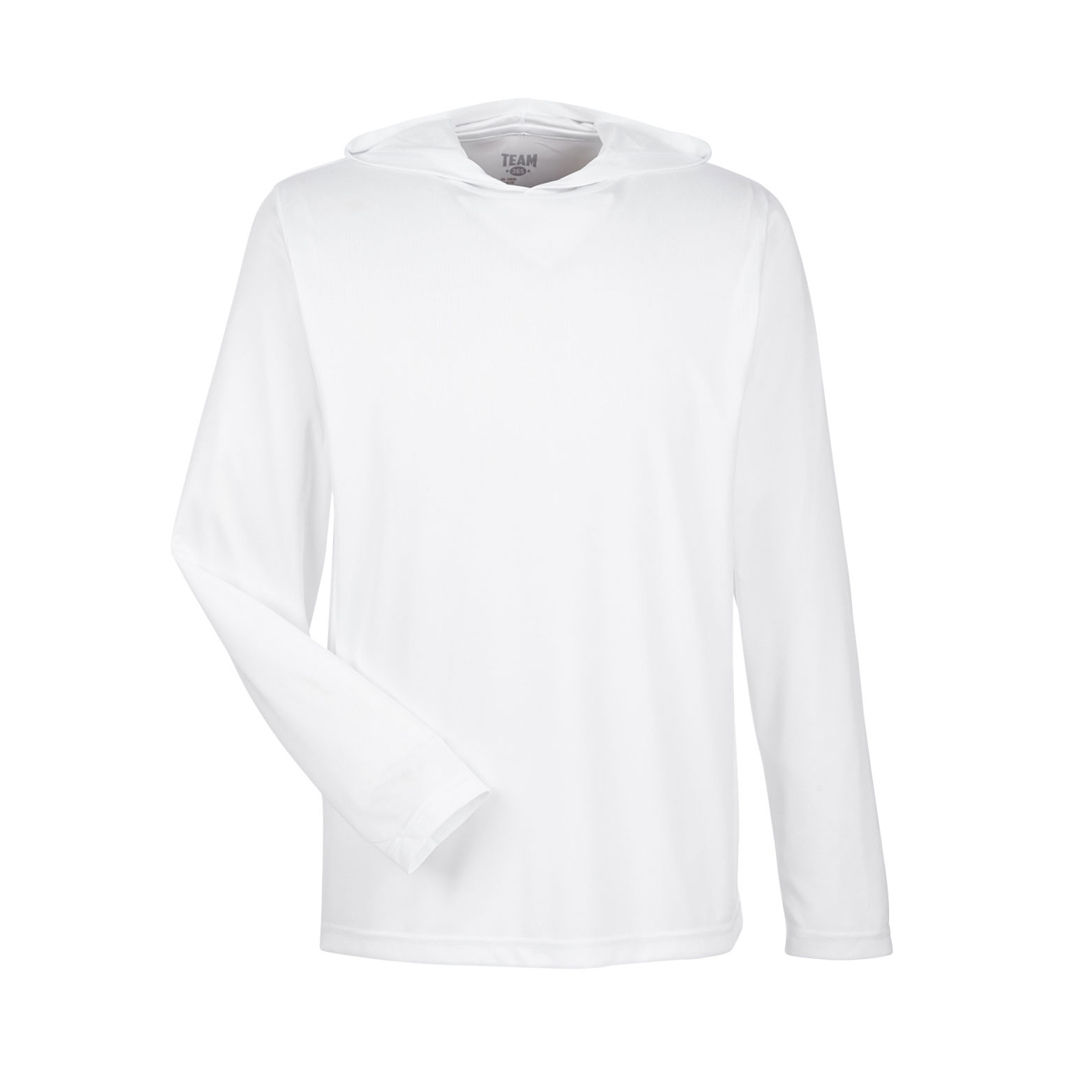 Team 365 TT41 Men's Zone Performance Hoodie - White | Full Source