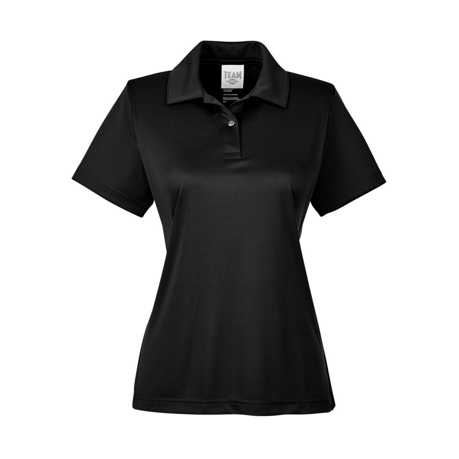 Team 365 TT51W Ladies Zone Performance Polo - Black | Full Source