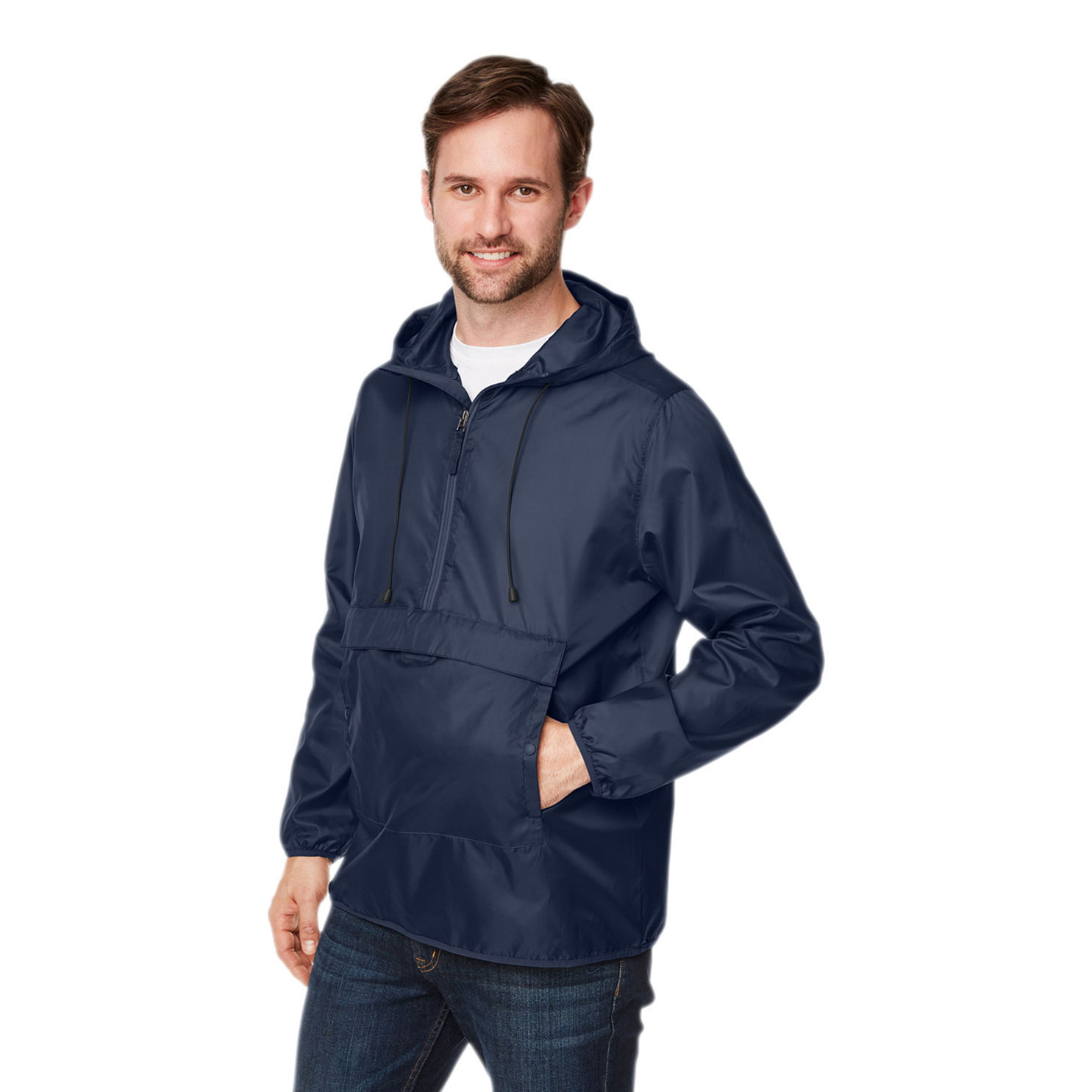 Team 365 TT77 Adult Zone Protect Packable Anorak Jacket - Sport Dark ...