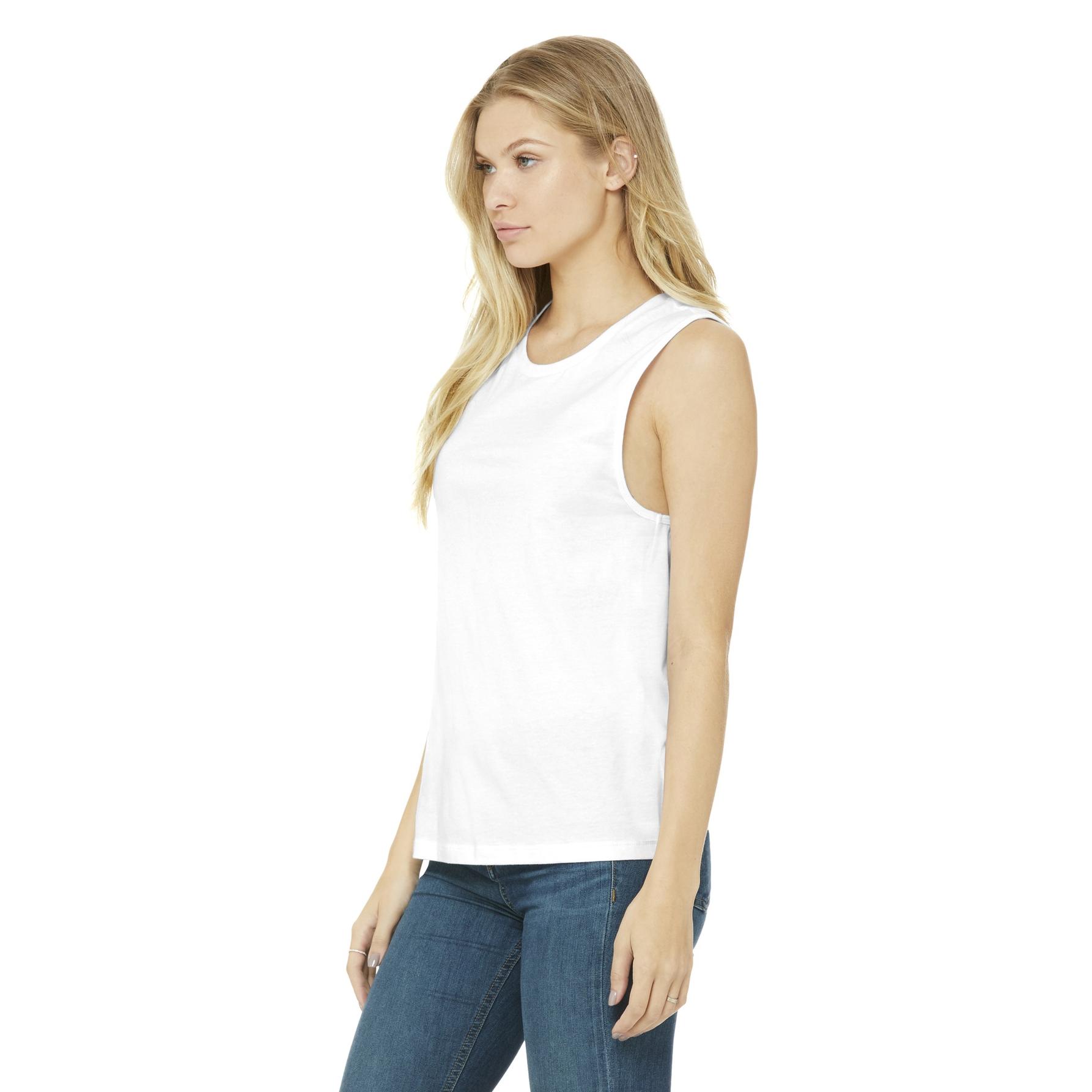 Bella + Canvas BC6003 Women's Jersey Muscle Tank - White | Full Source