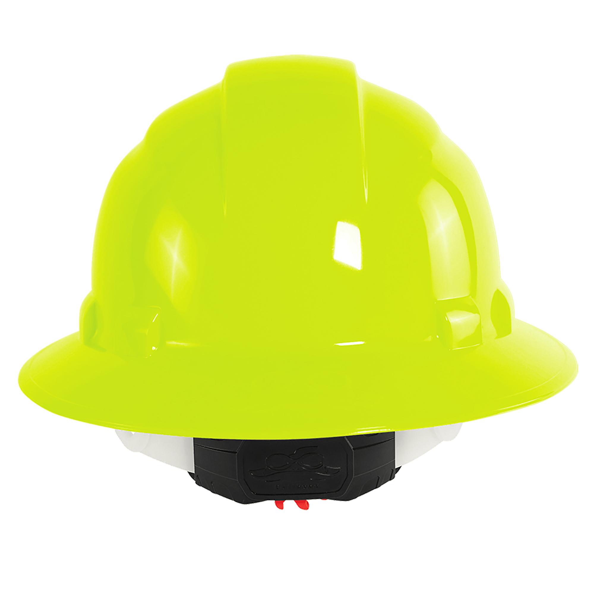 Bullhead Safety HH-F1 Full Brim Hard Hat - 6-Point Ratchet Suspension ...