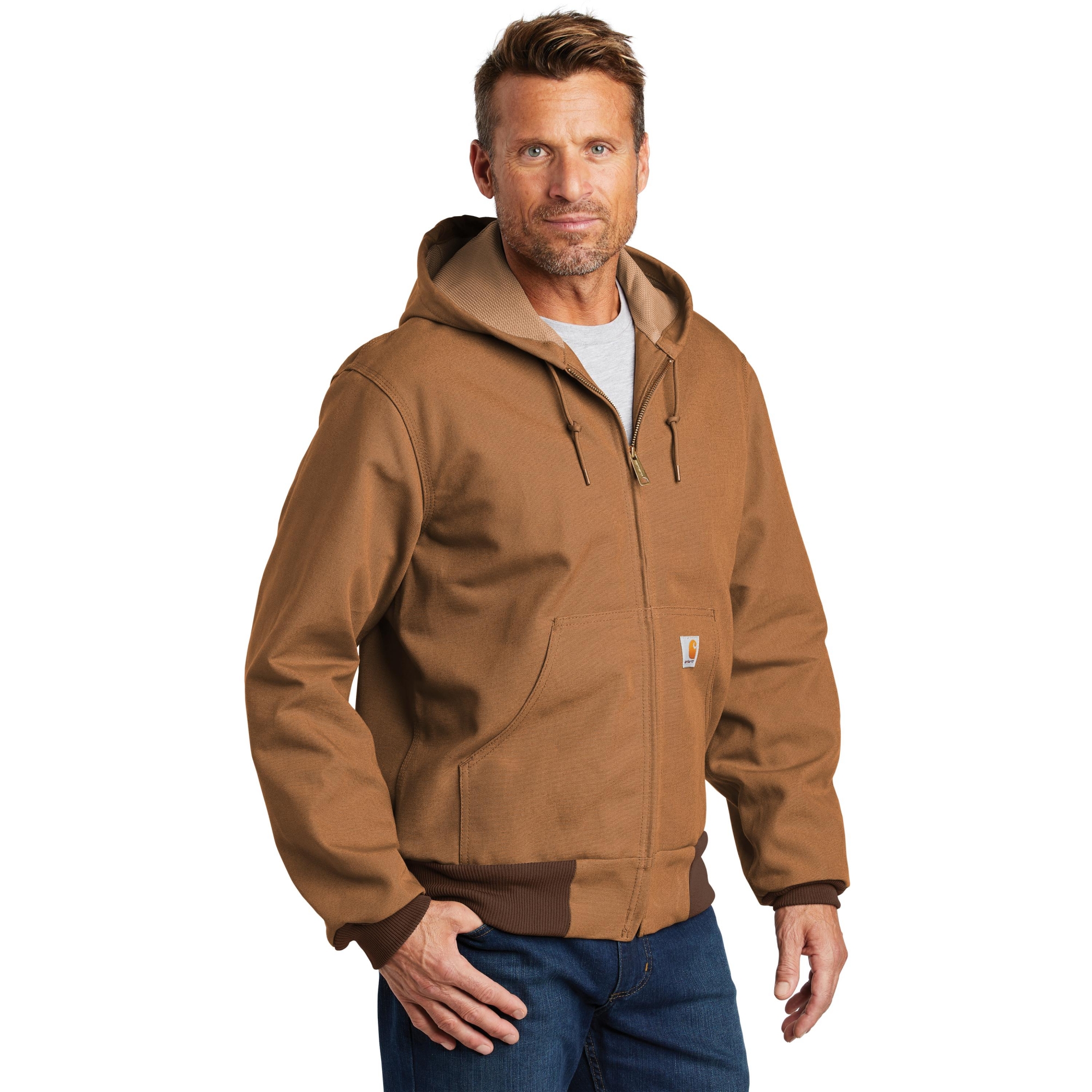 Carhartt CT106678 Thermal-Lined Duck Active Jacket - Carhartt Brown ...