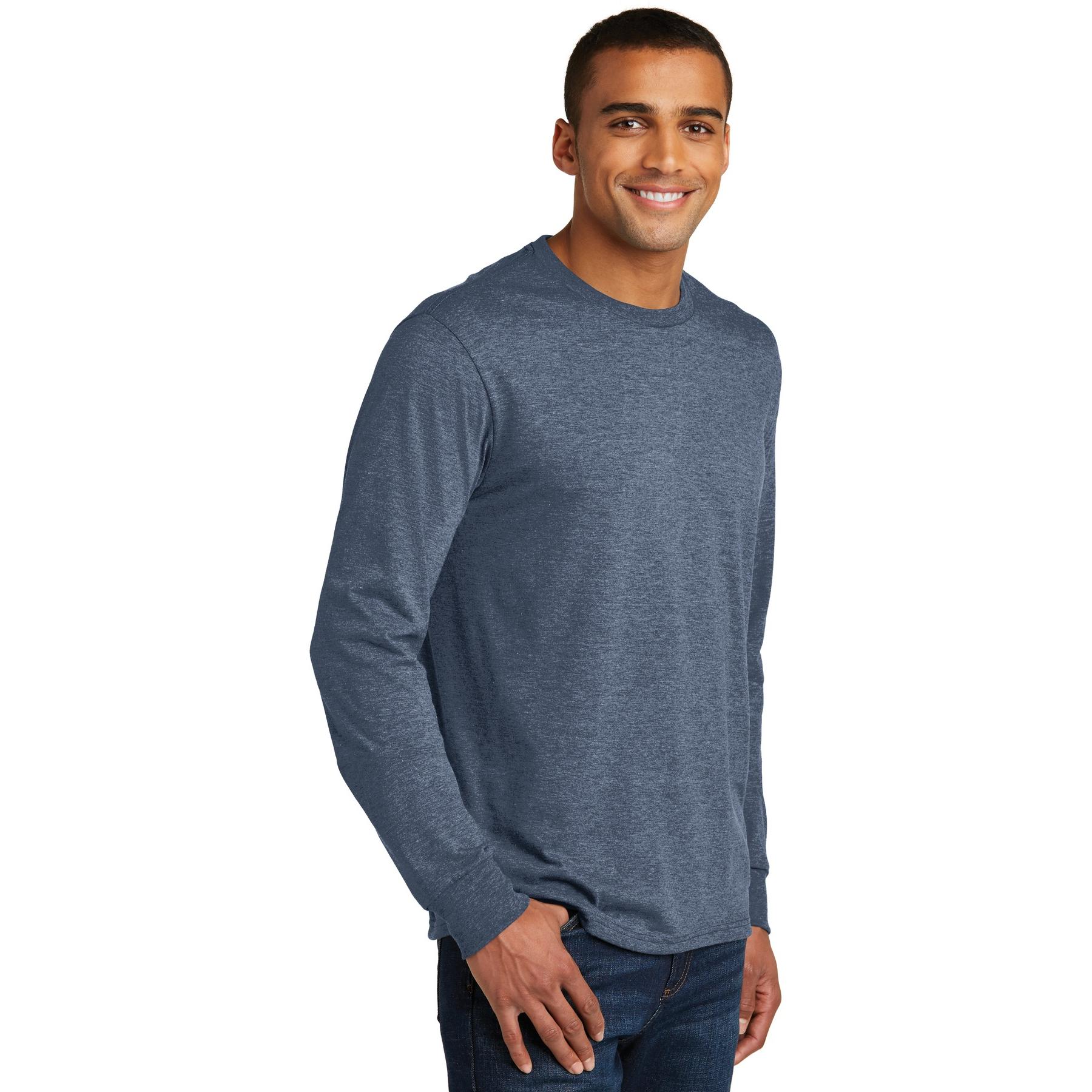 District DM132 Perfect Tri Long Sleeve Tee - Navy Frost | Full Source