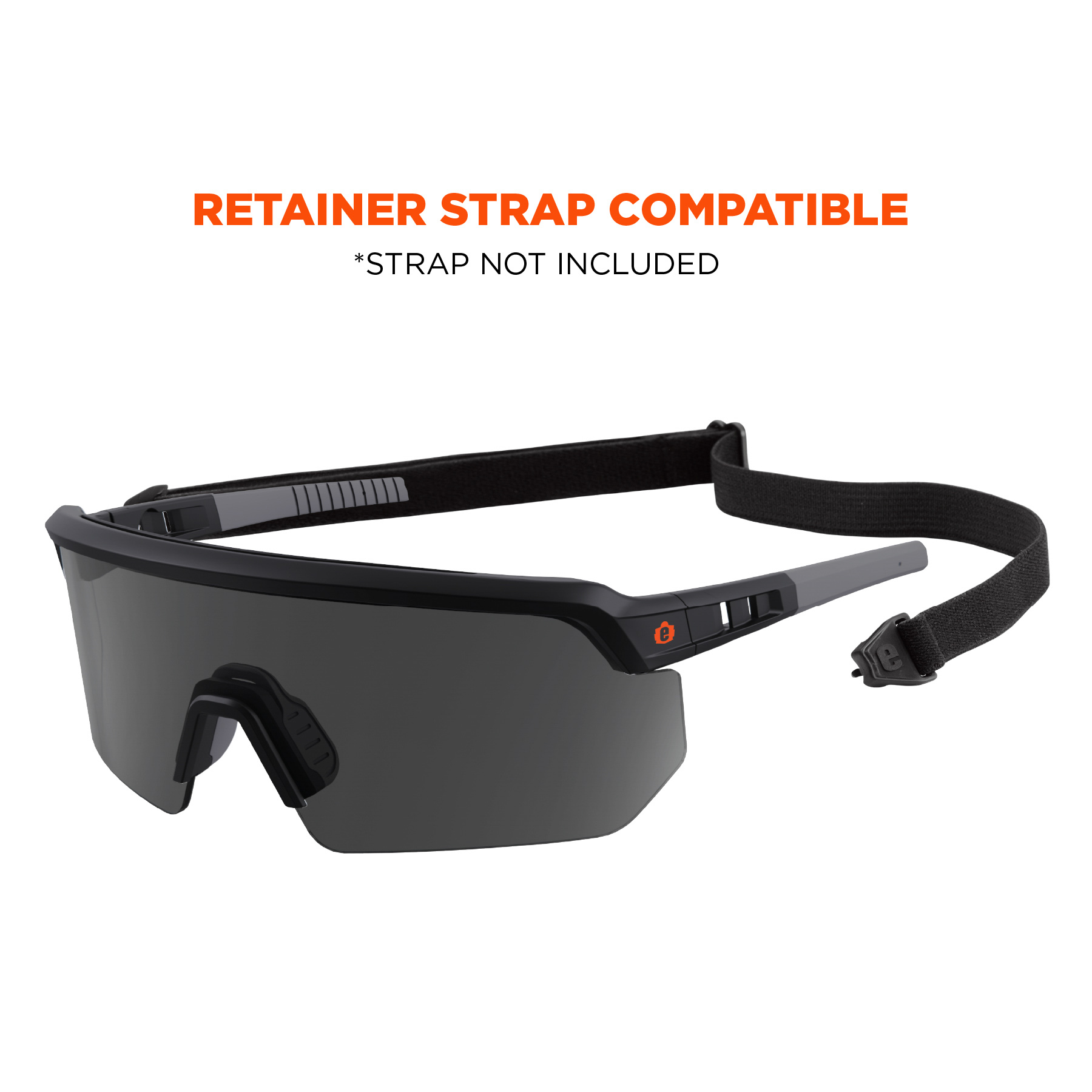 Ergodyne Aegir 55005 Safety Glasses - Black Frame - Smoke Lens | Full ...