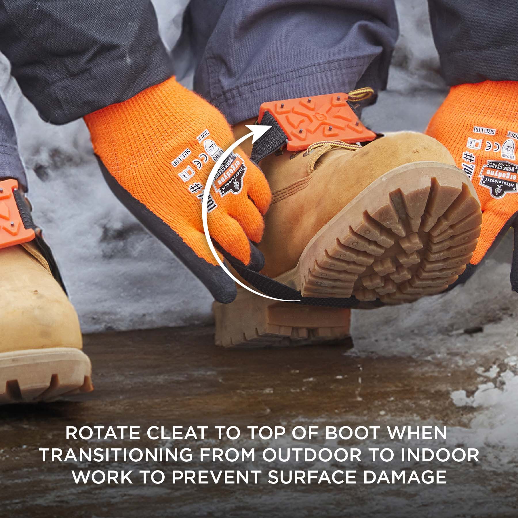 Ergodyne Trex 6317 Mid-Sole Ice Cleats for Heeled Boots | Full Source