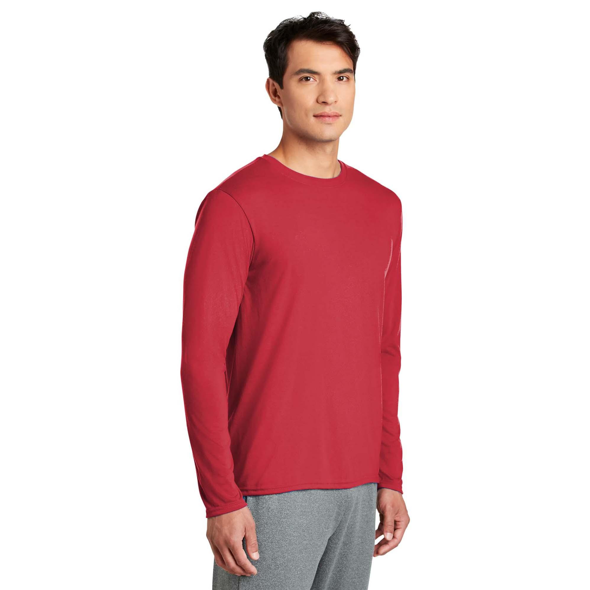 Gildan 42400 Performance Long Sleeve T-Shirt - Red | Full Source