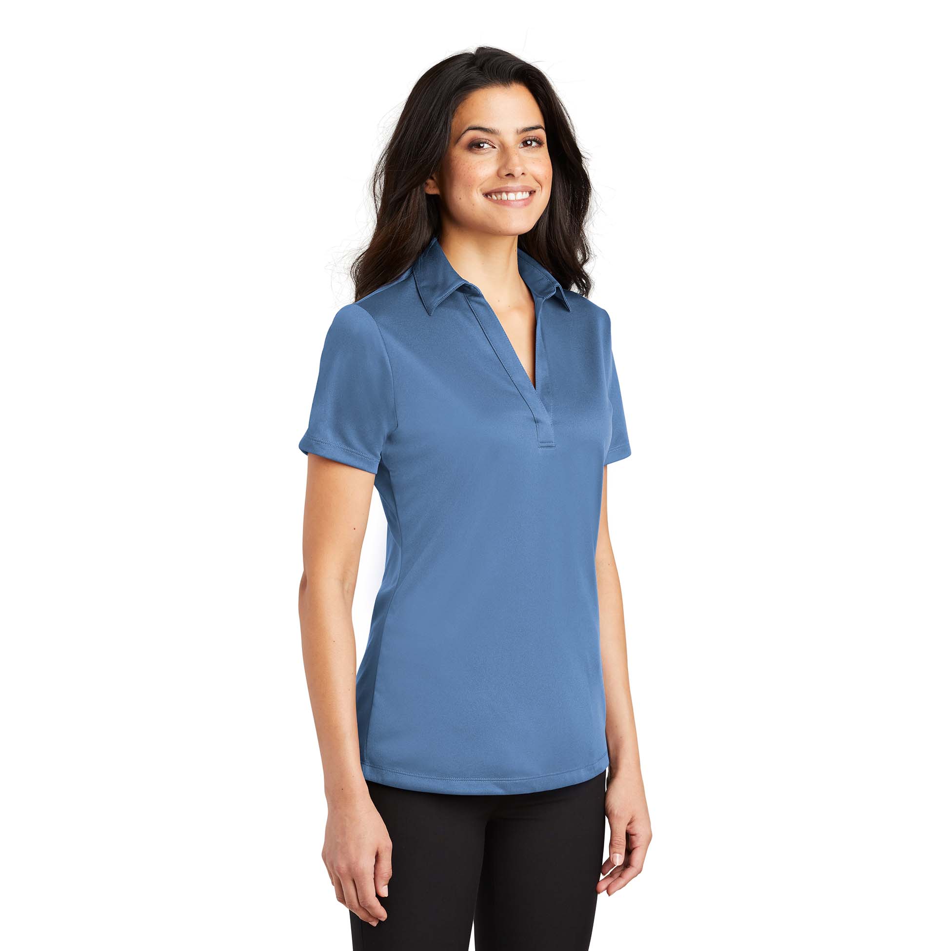 Port Authority L540 Ladies Silk Touch Performance Polo - Carolina Blue ...
