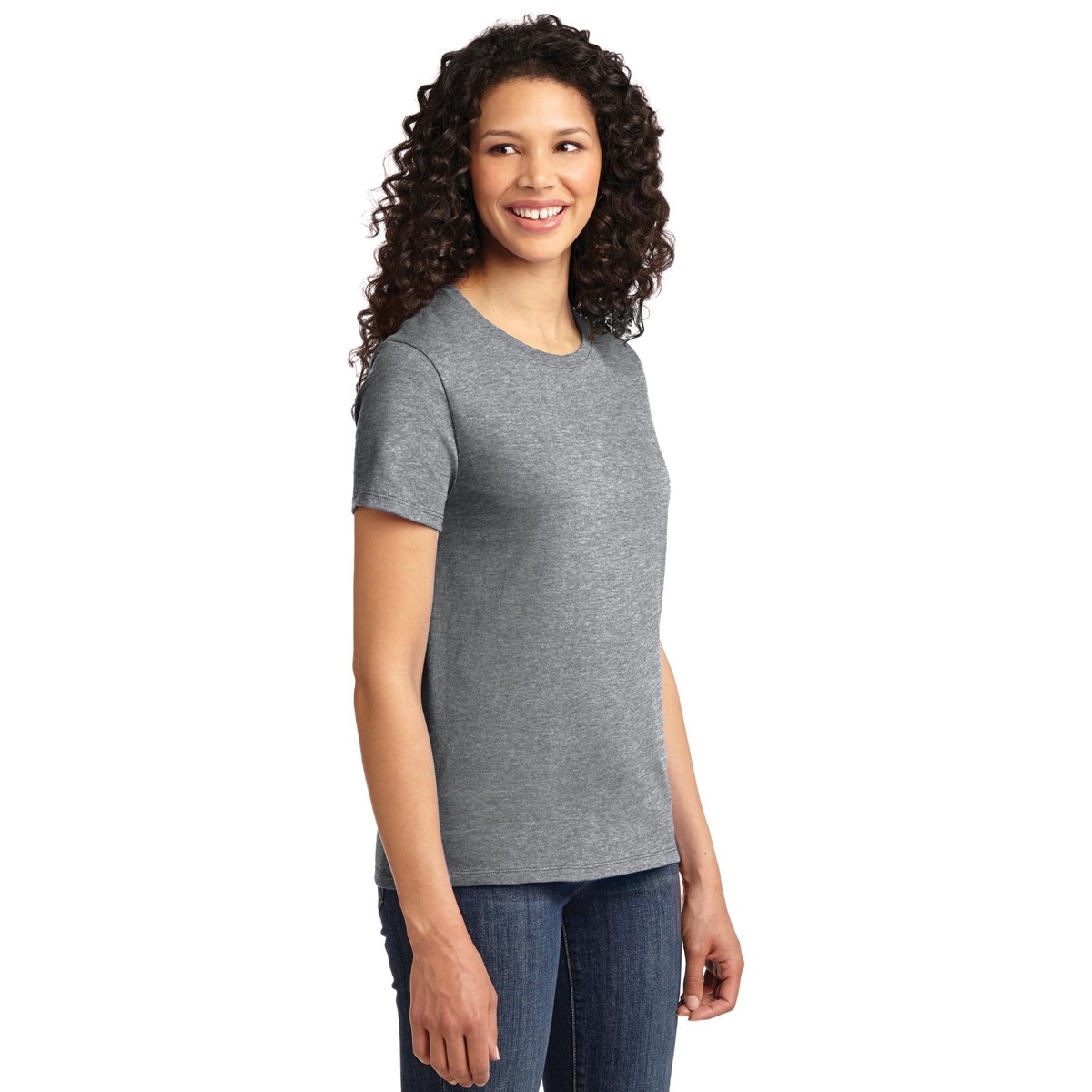 Port & Company LPC61 Ladies Essential T-Shirt - Athletic Heather ...