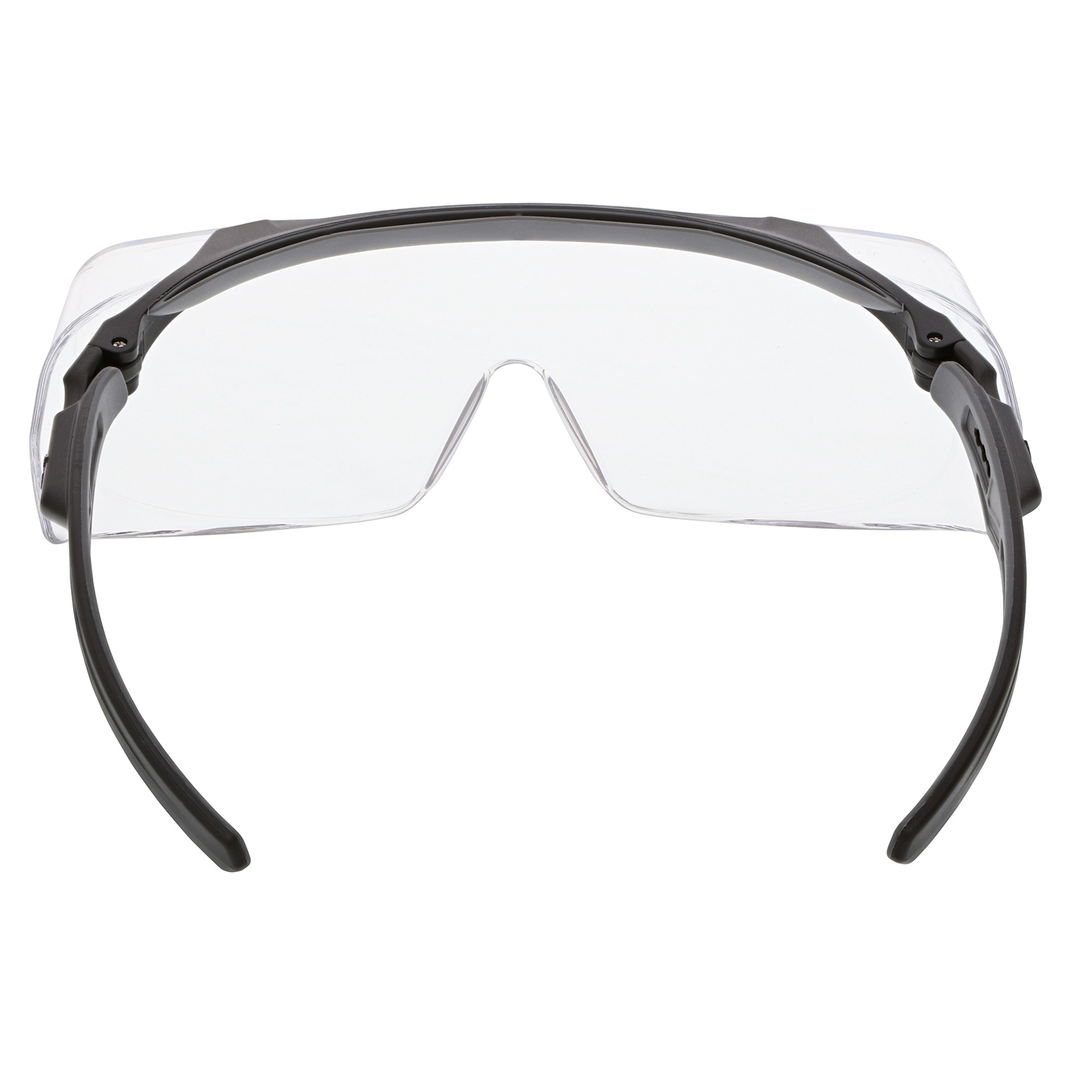 MCR Safety OG210PF Klondike OTG Safety Glasses - Black Frame - Clear MAX6 Anti-Fog Lens | Full ...