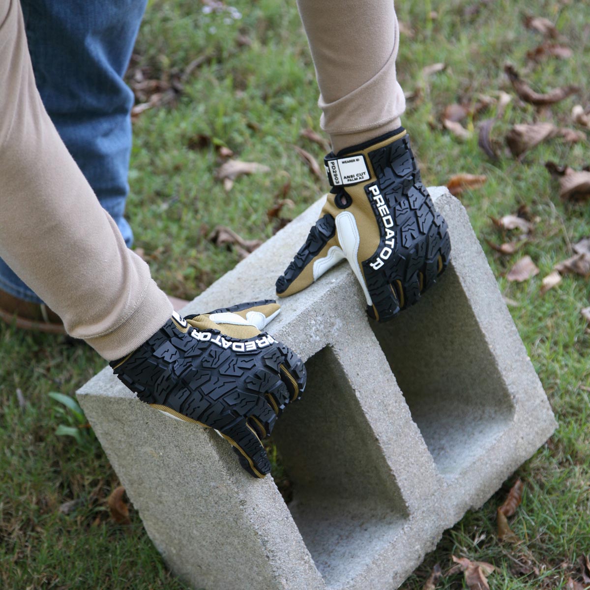 MCR Safety PD2903 Predator Cow Grain Leather Palm Multi-Task Gloves ...