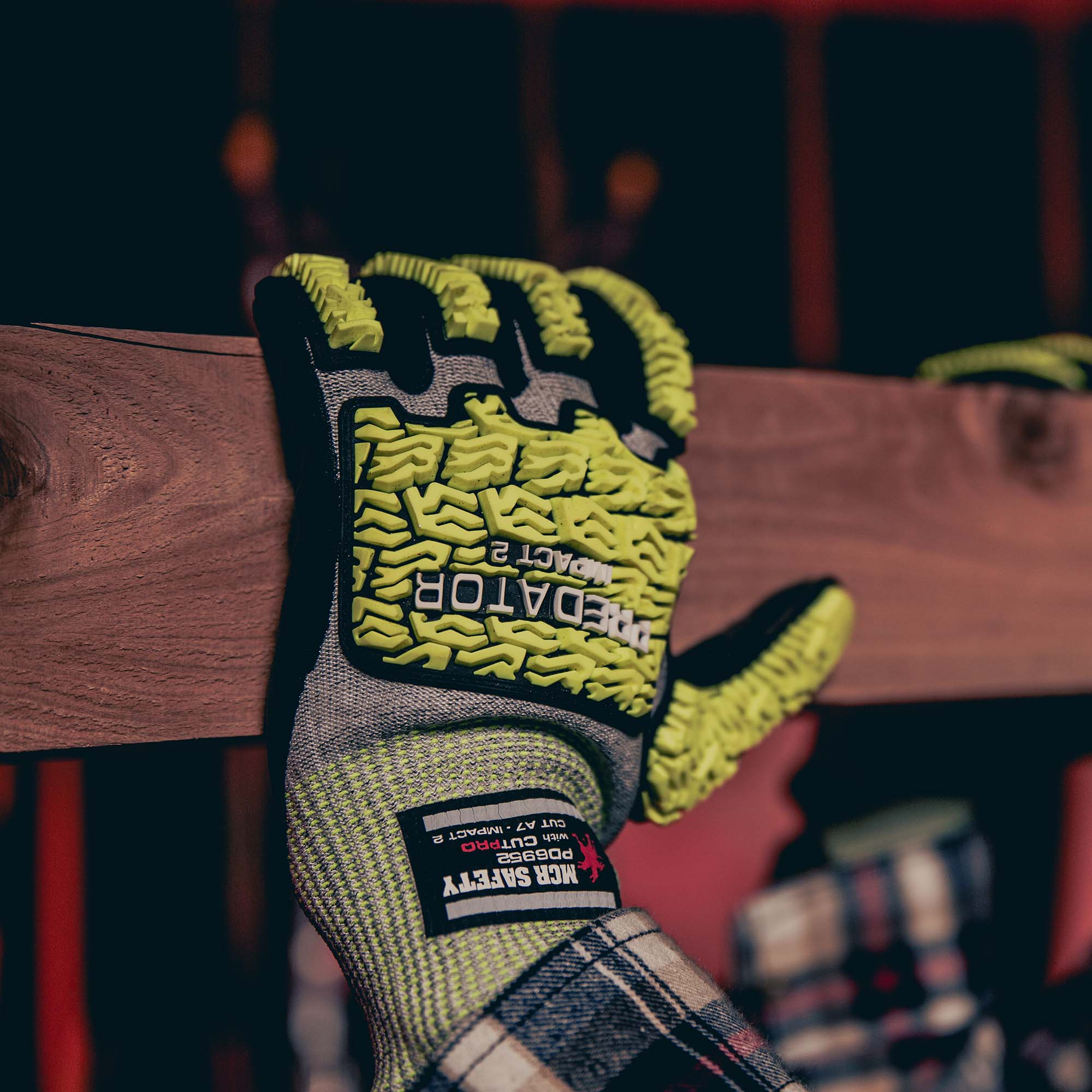 MCR Safety PD6952 Predator Mechanics Bi-Polymer Coated Gloves - TPR ...