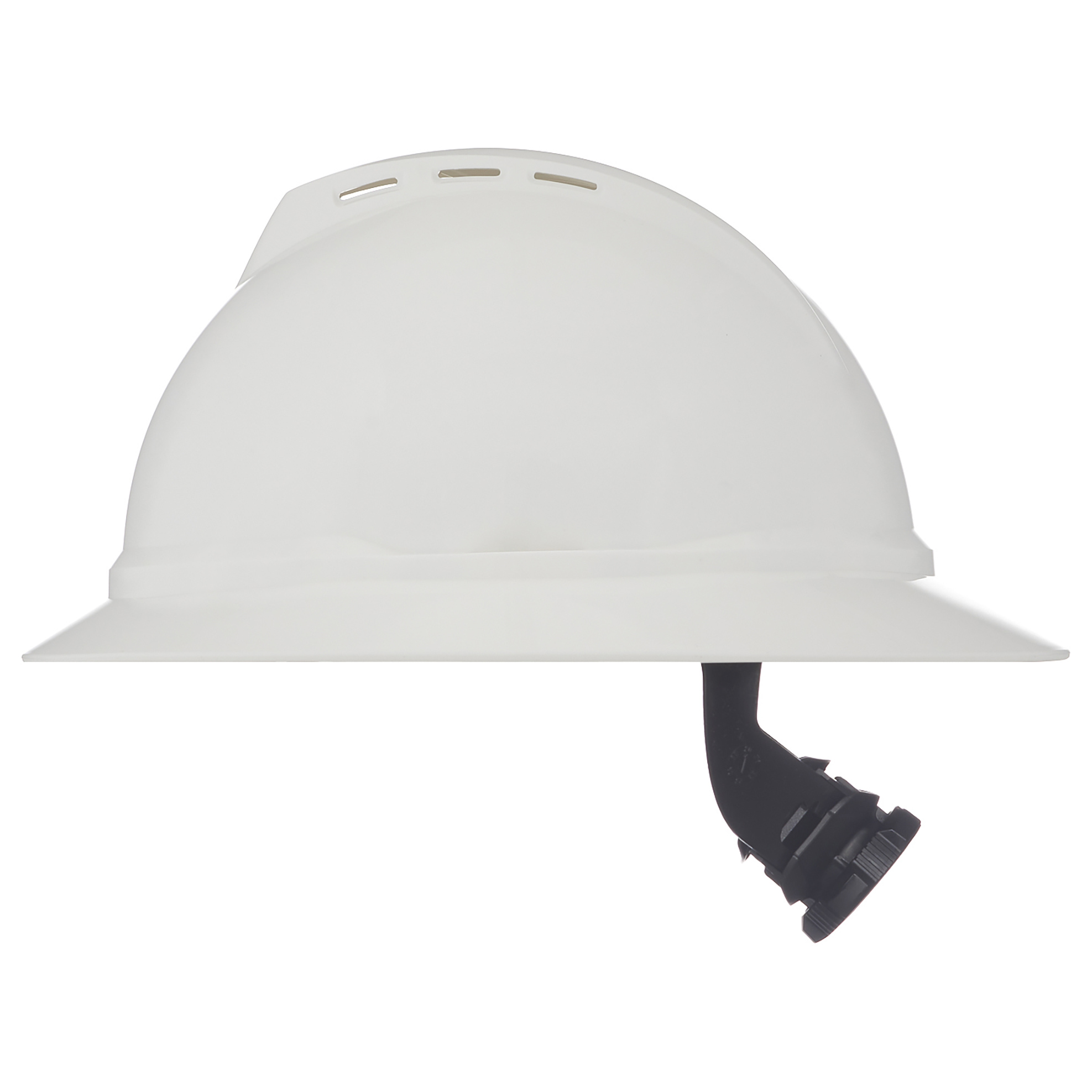 MSA 10167911 V-Gard 500 Vented Full Brim Hard Hat - 4-Point Ratchet ...
