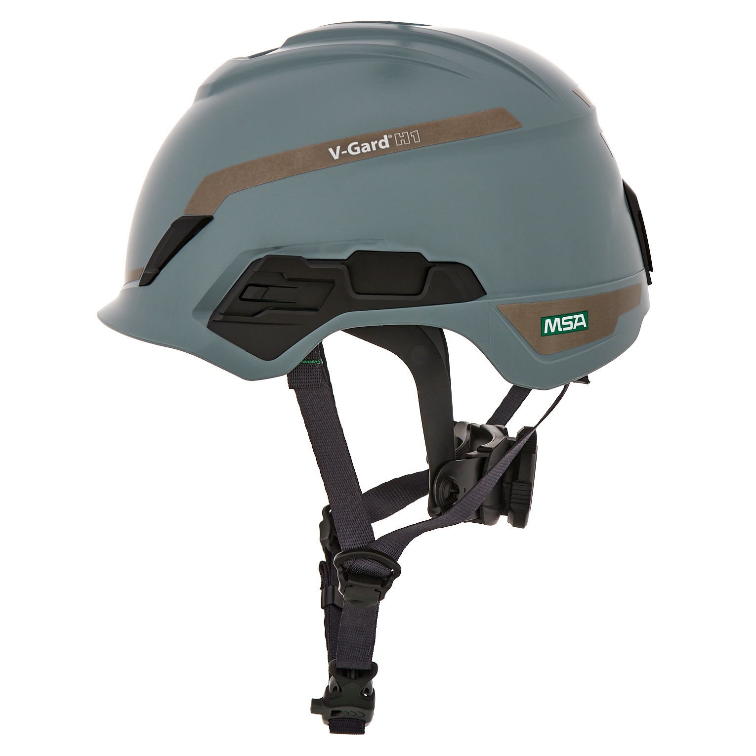 MSA 10204347 V-Gard H1 Safety Helmet - Fas-Trac Suspension - Grey ...