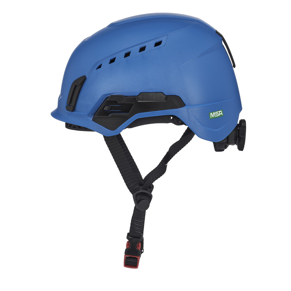 MSA 10242632 V-Gard H2 Vented Safety Helmet - Ratchet Suspension - Blue ...