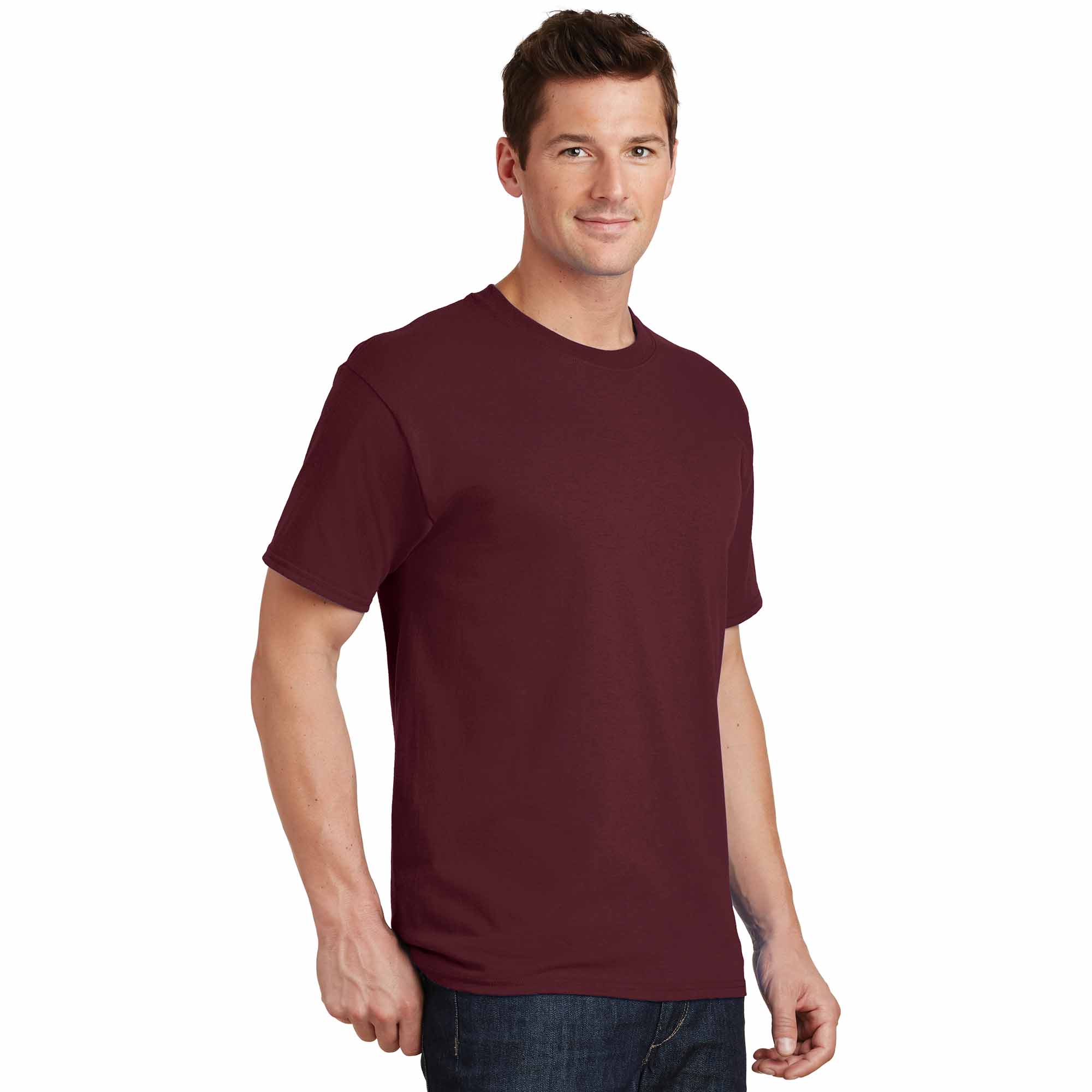 Port & Company PC54 Core Cotton Tee - Athletic Maroon | Full Source