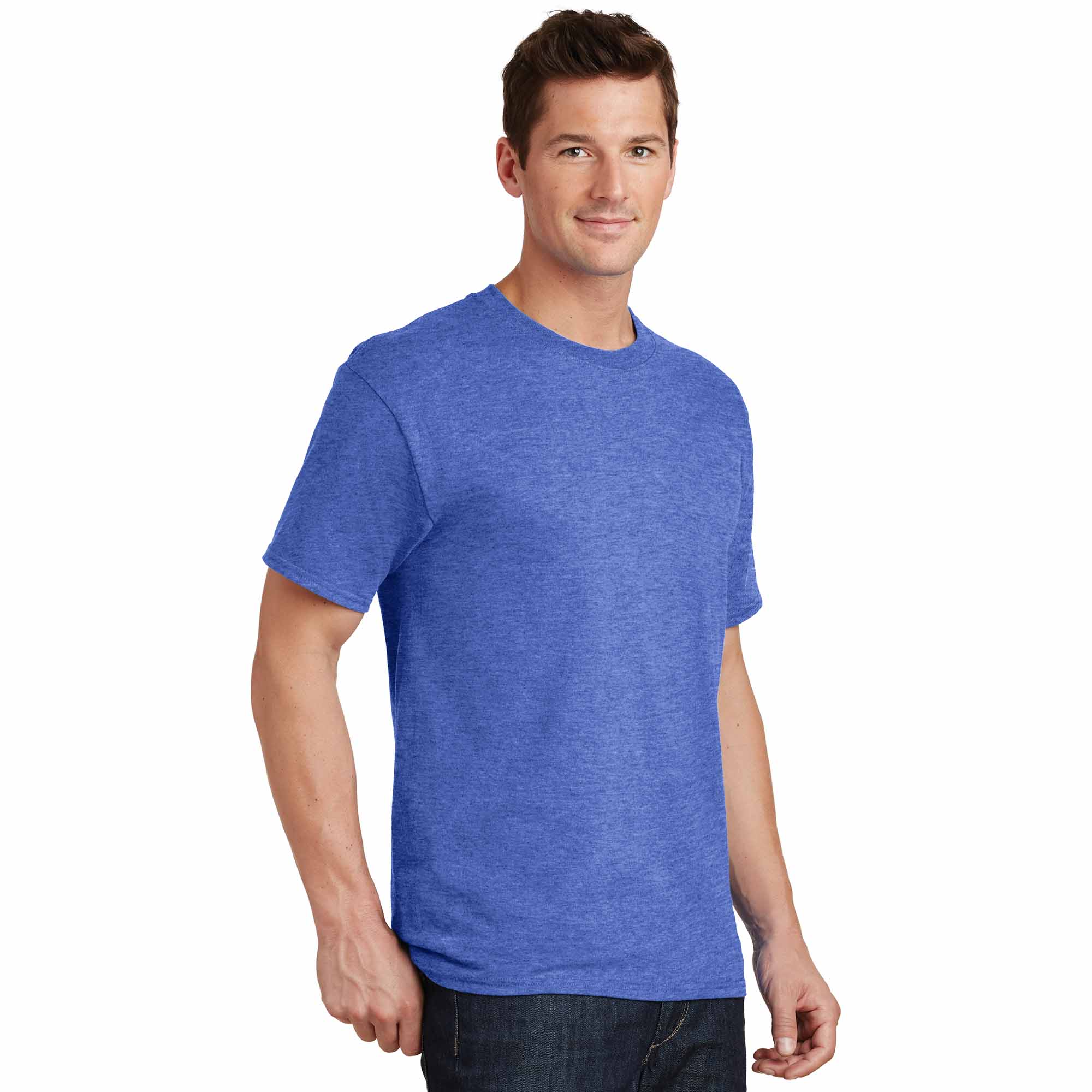 Port & Company PC54 Core Cotton Tee - Heather Royal | Full Source