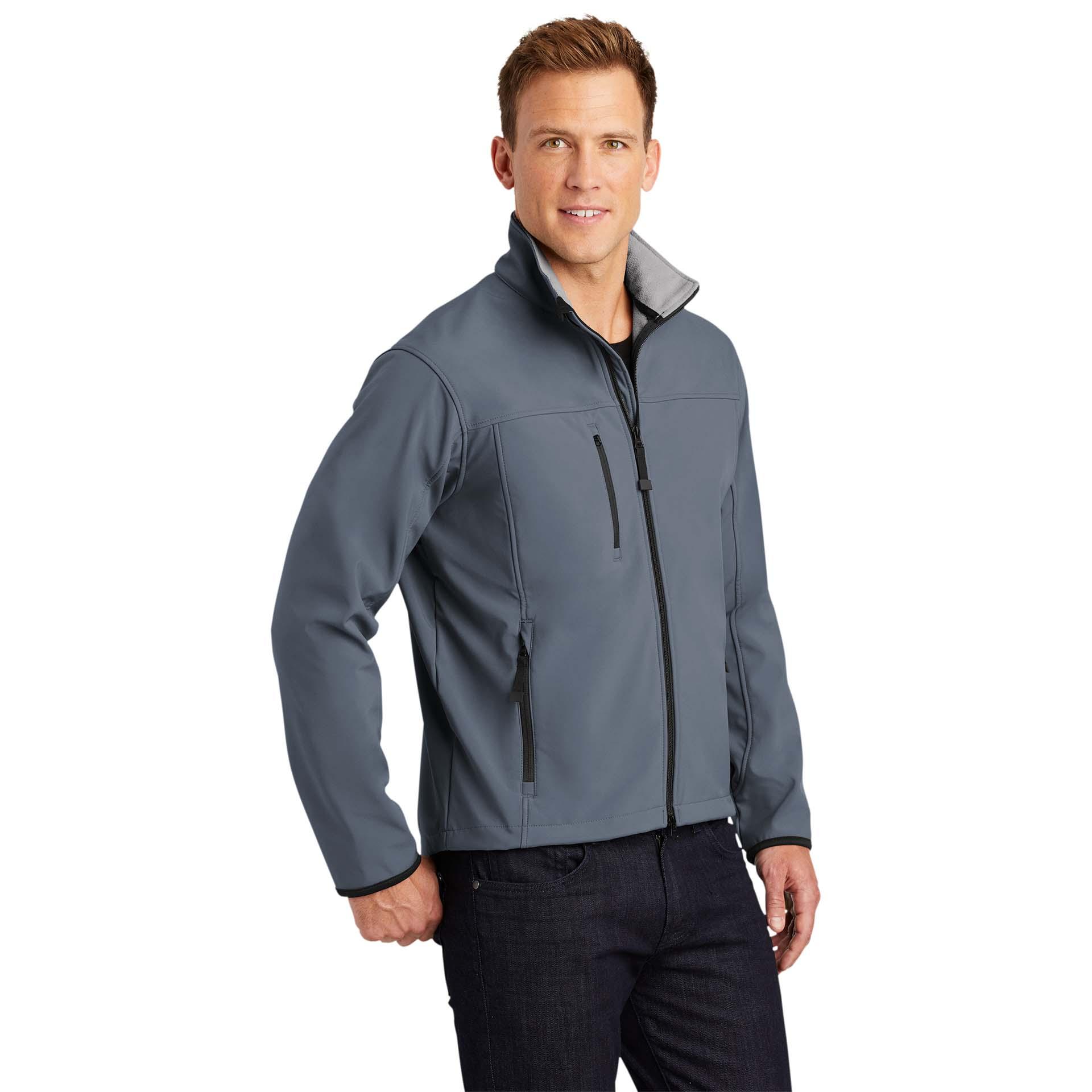 Port Authority J790 Glacier Soft Shell Jacket - Atlantic Blue/Chrome ...