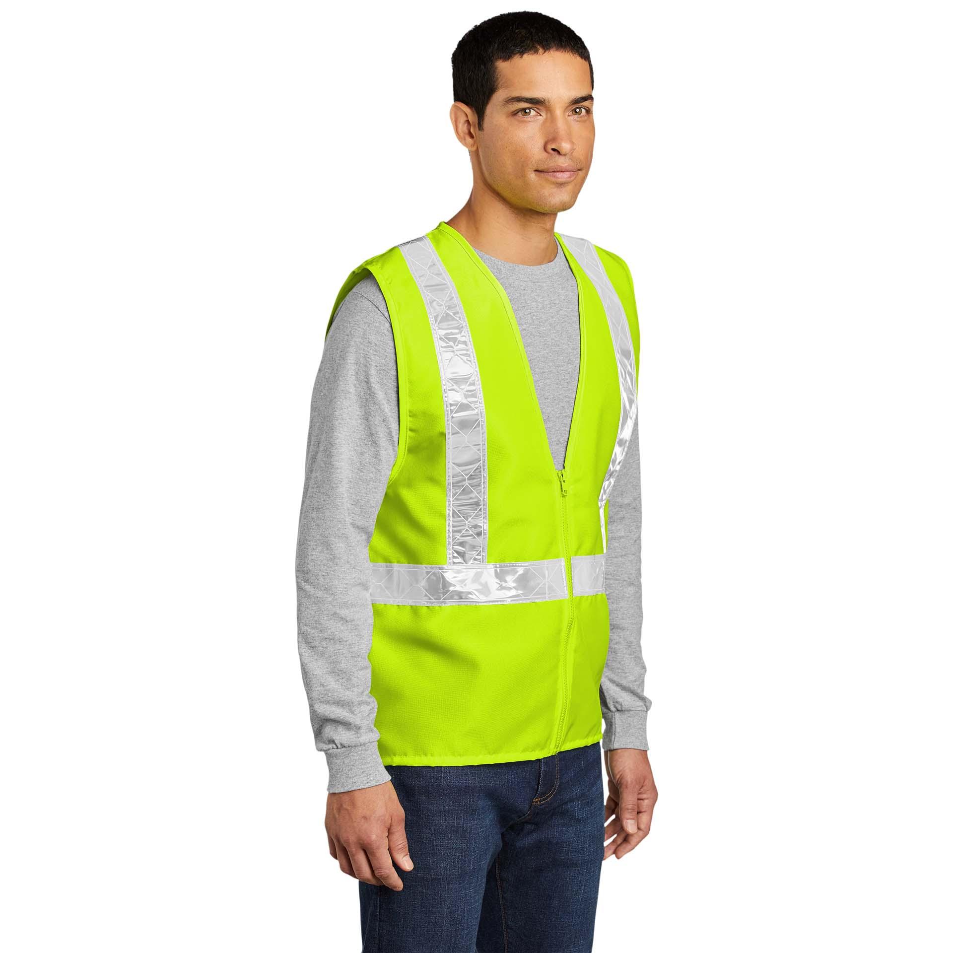 Port Authority SV01 Enhanced Visibility Vest - Safety Yellow/Reflective ...