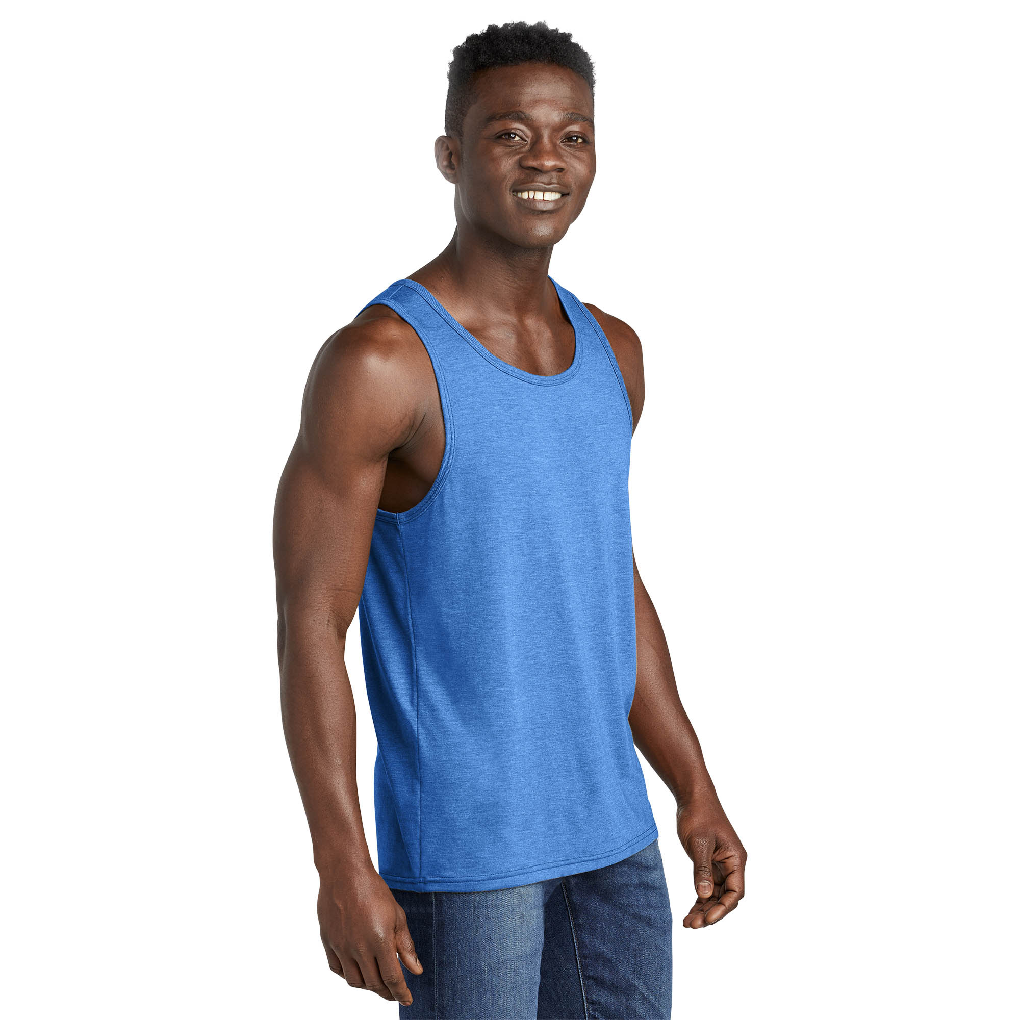 Allmade AL2019 Unisex Tri-Blend Tank - Azure Blue | Full Source