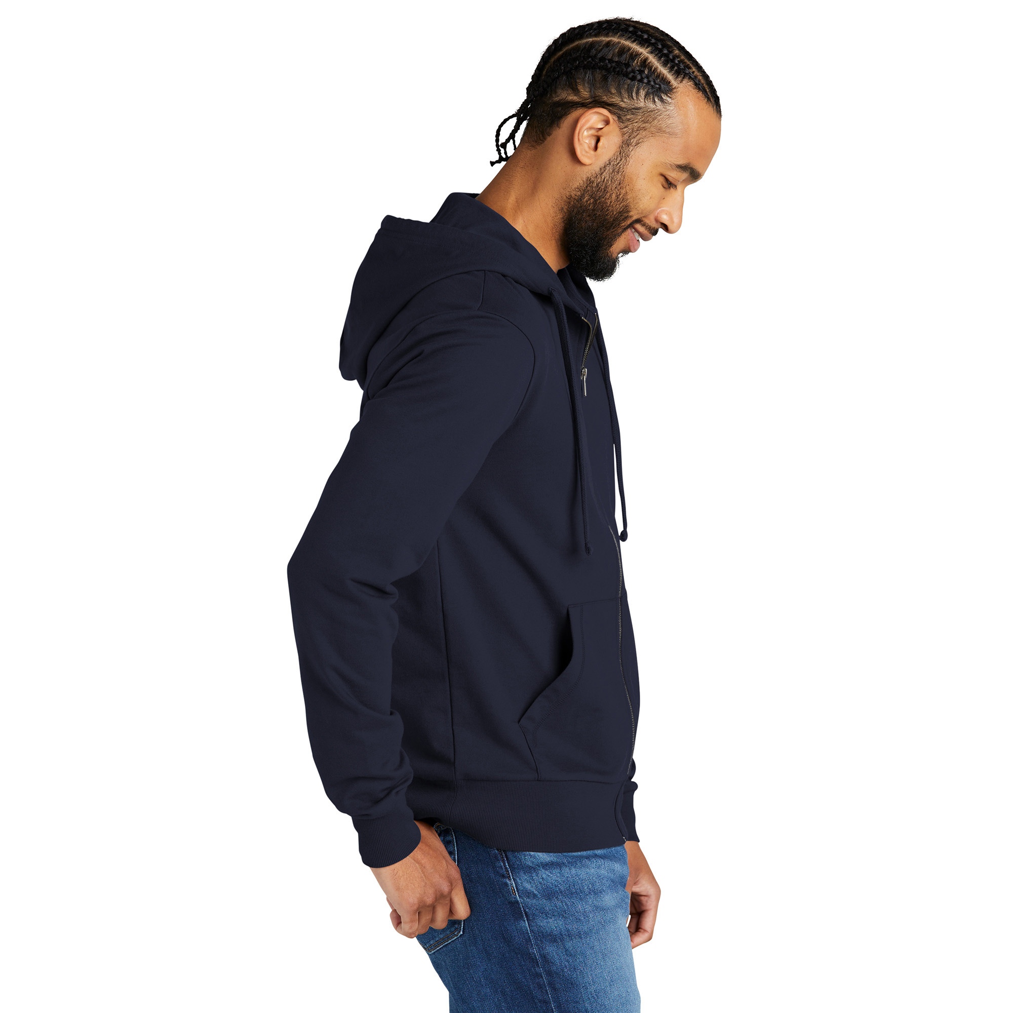 Allmade AL4002 Unisex Organic French Terry Full-Zip Hoodie - Night Sky ...