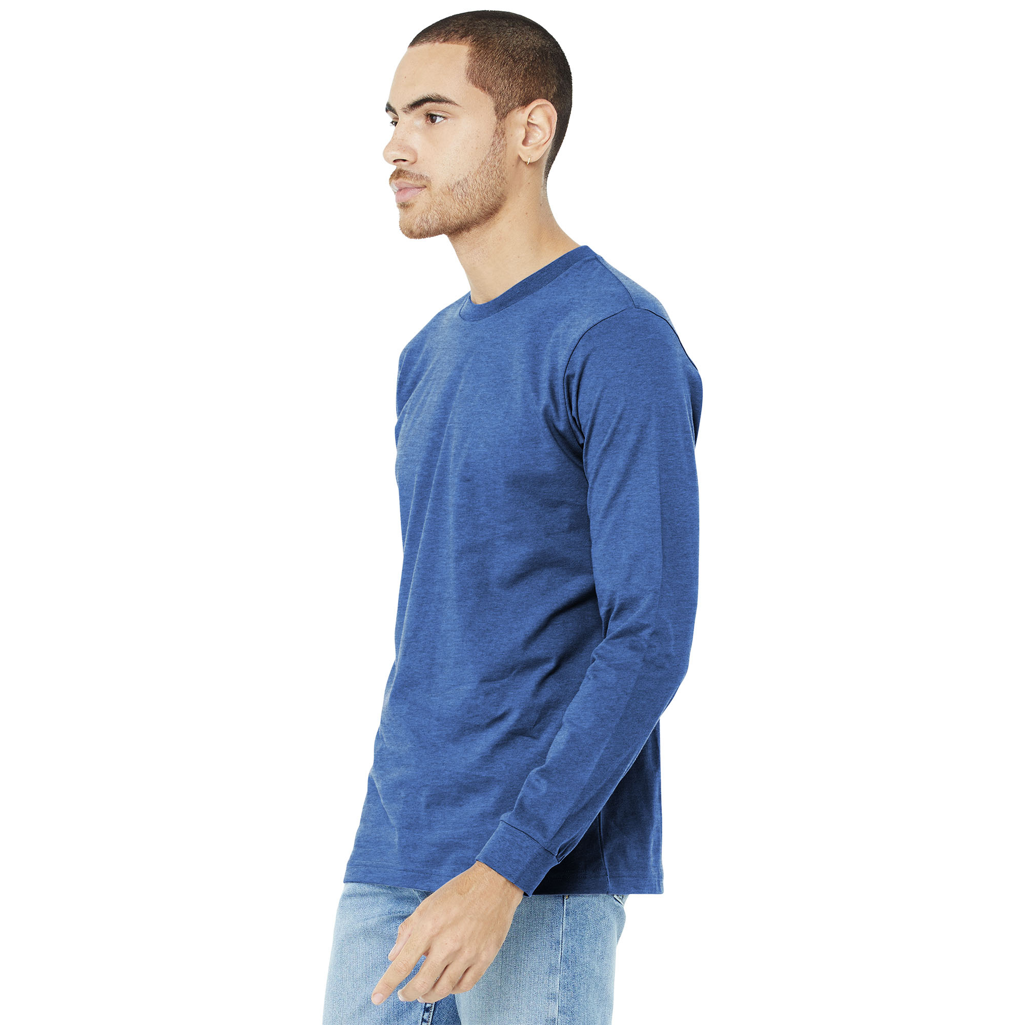 Bella + Canvas BC3501CVC Unisex Heather CVC Long Sleeve Tee - Heather ...