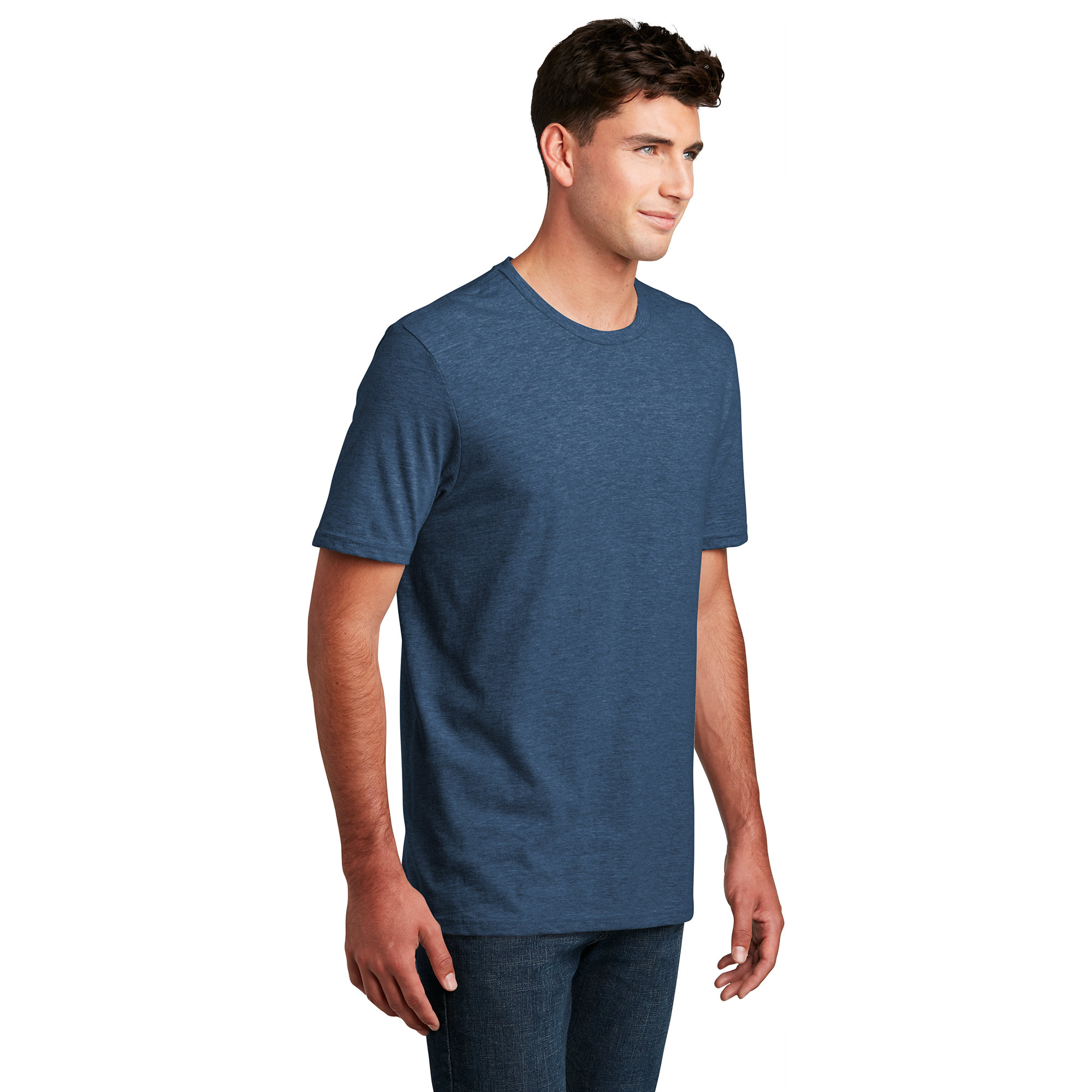 District DM108 Perfect Blend Tee - Deep Royal Fleck | Full Source