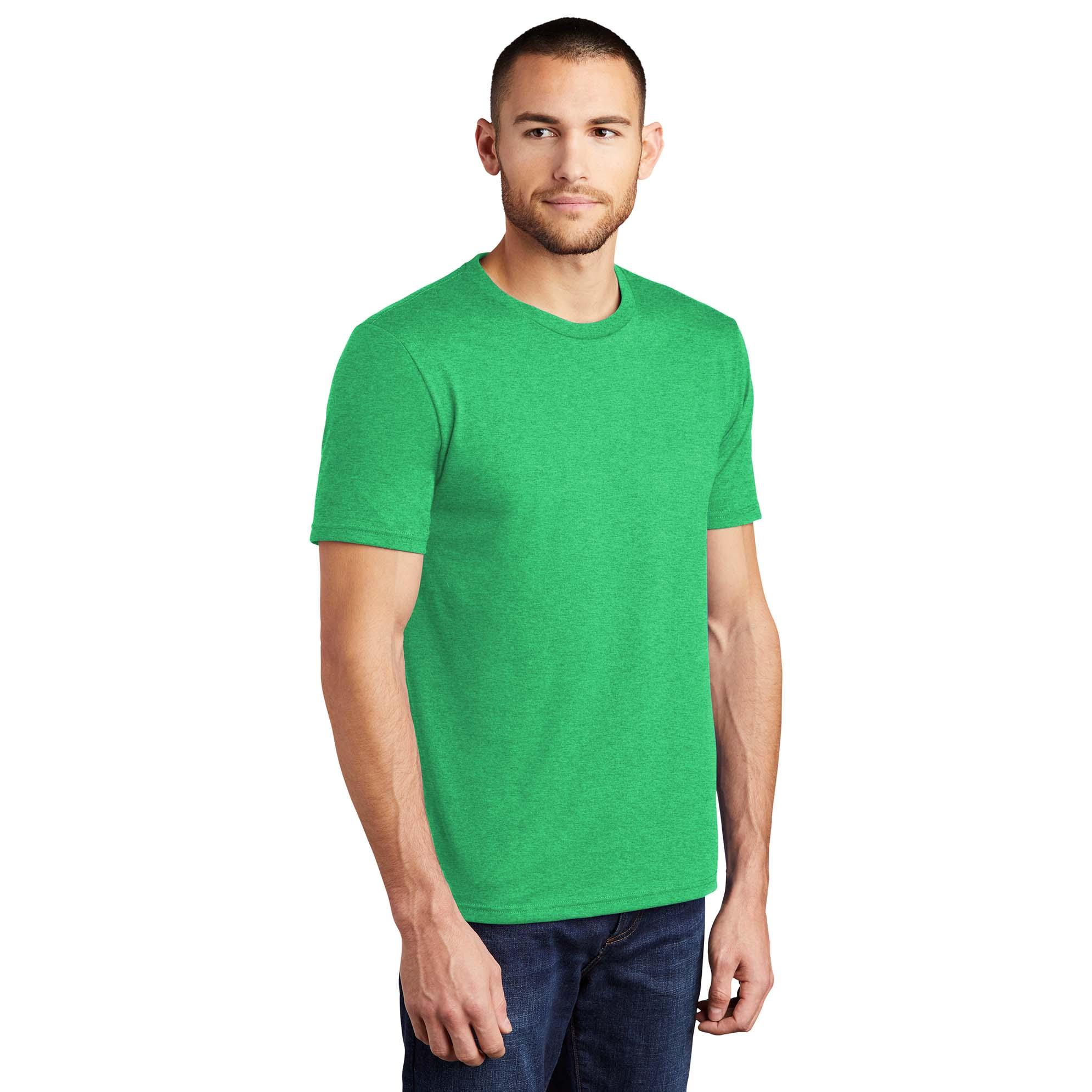 District DM130 Perfect Tri Crew Tee - Green Frost | Full Source