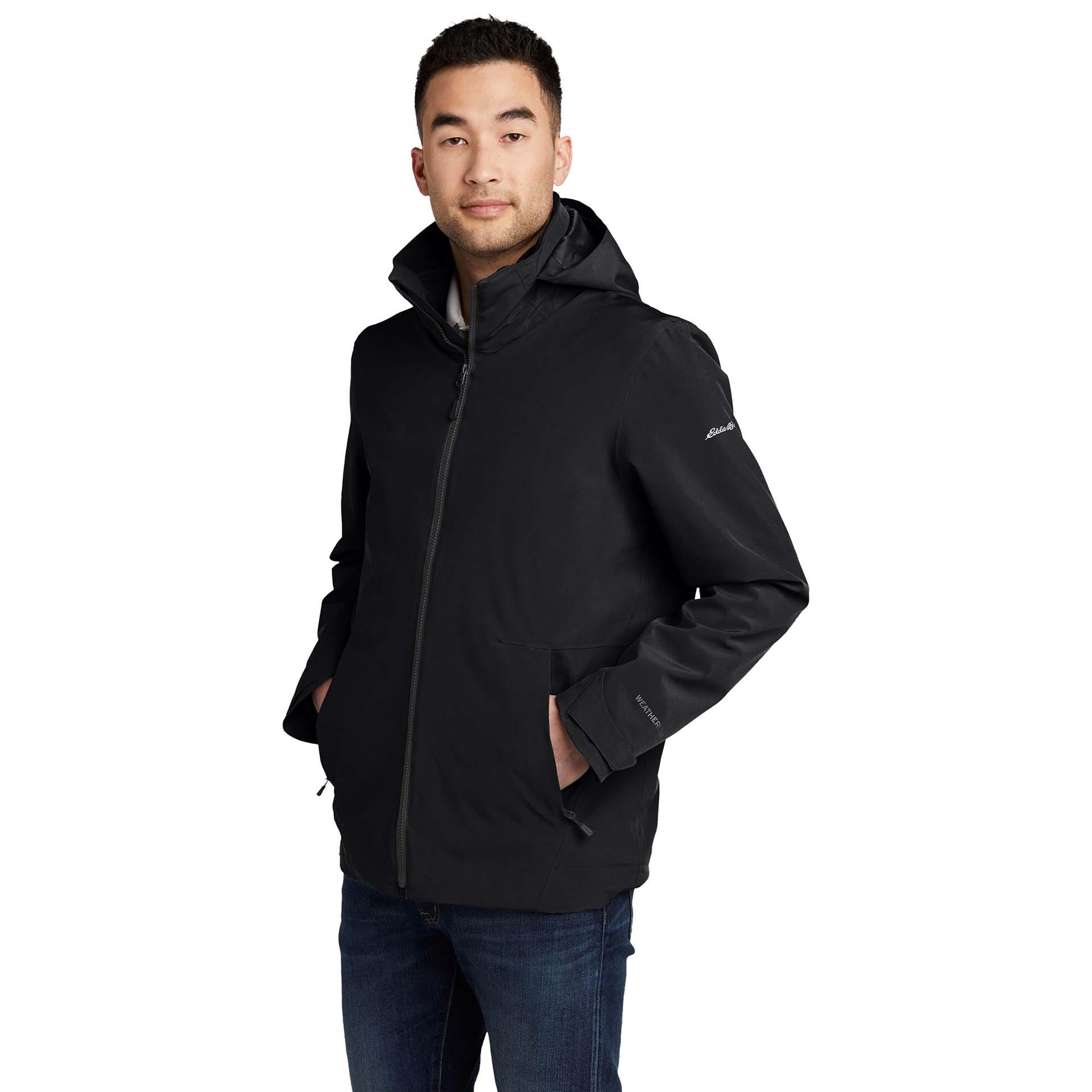 Eddie Bauer EB656 WeatherEdge 3-in-1 Jacket - Black/Storm Grey | Full ...