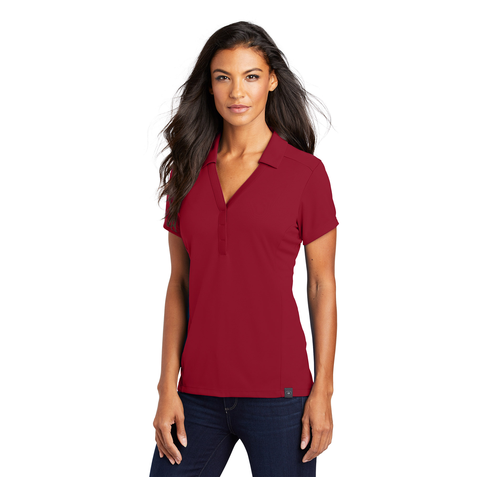 OGIO LOG125 Ladies Framework Polo - Signal Red | Full Source