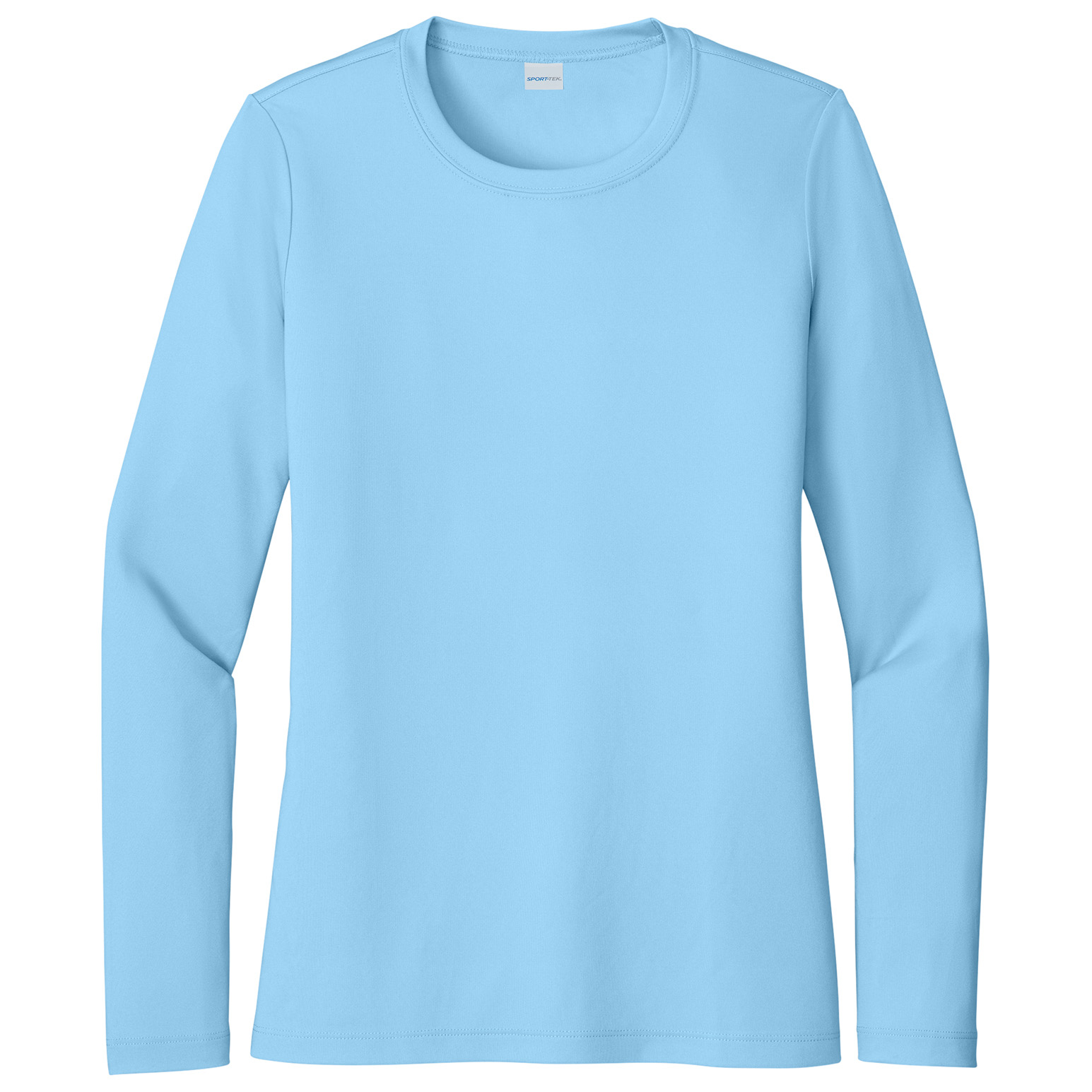 Sport-Tek LST420LS Ladies Posi-UV Pro Long Sleeve - Light Blue | Full ...