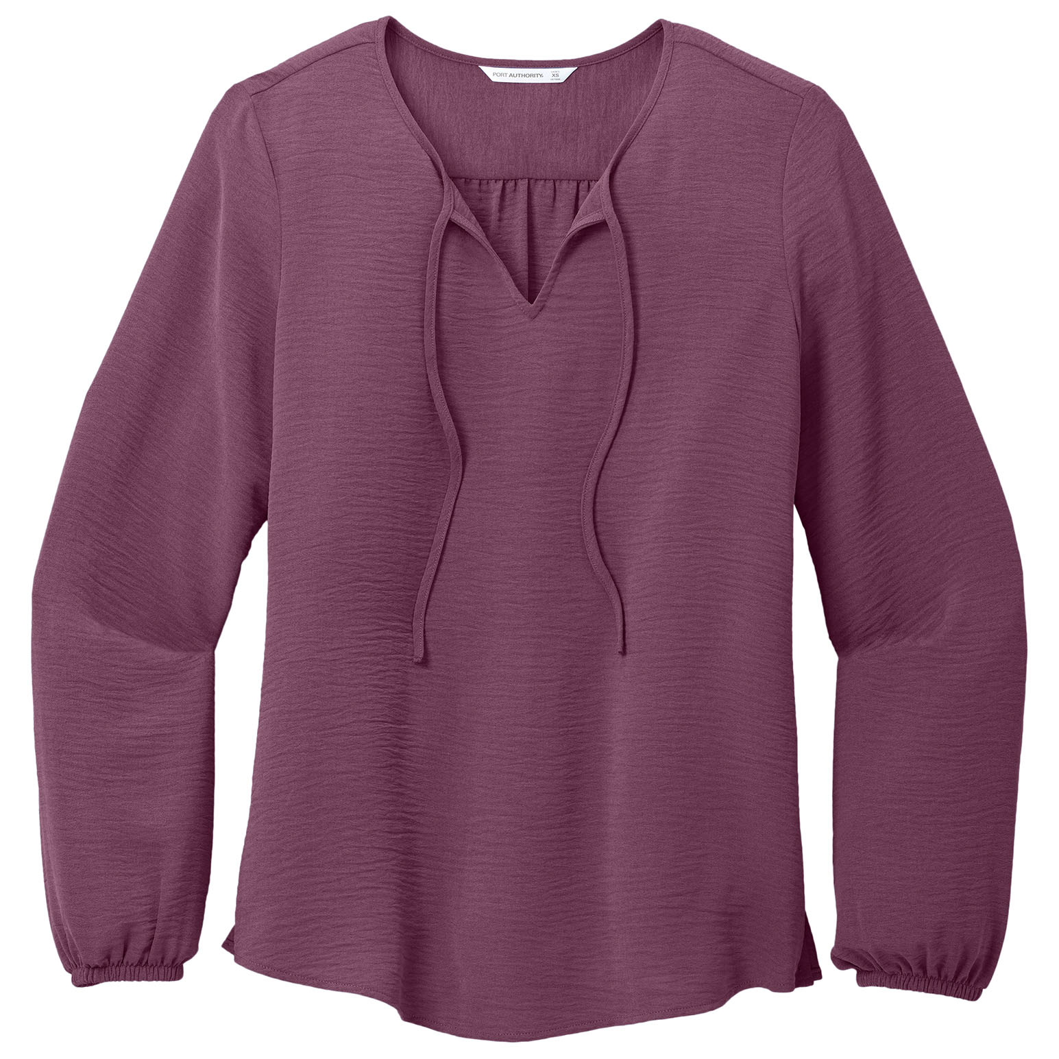 Port Authority LW714 Ladies Textured Crepe Tunic - Purple Mist | Full ...