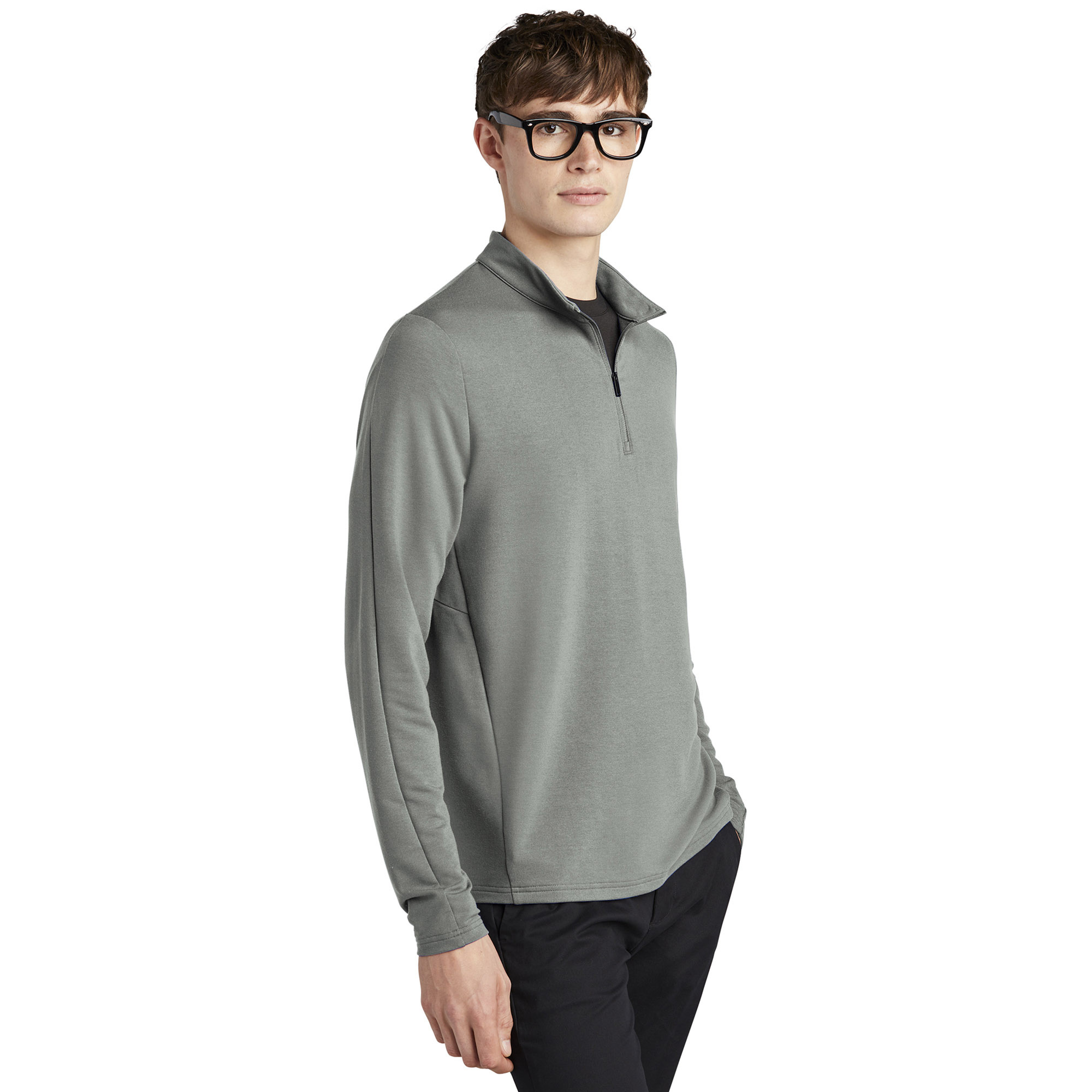 Mercer+Mettle MM3010 Stretch 1/4-Zip Pullover - Gusty Grey | Full Source